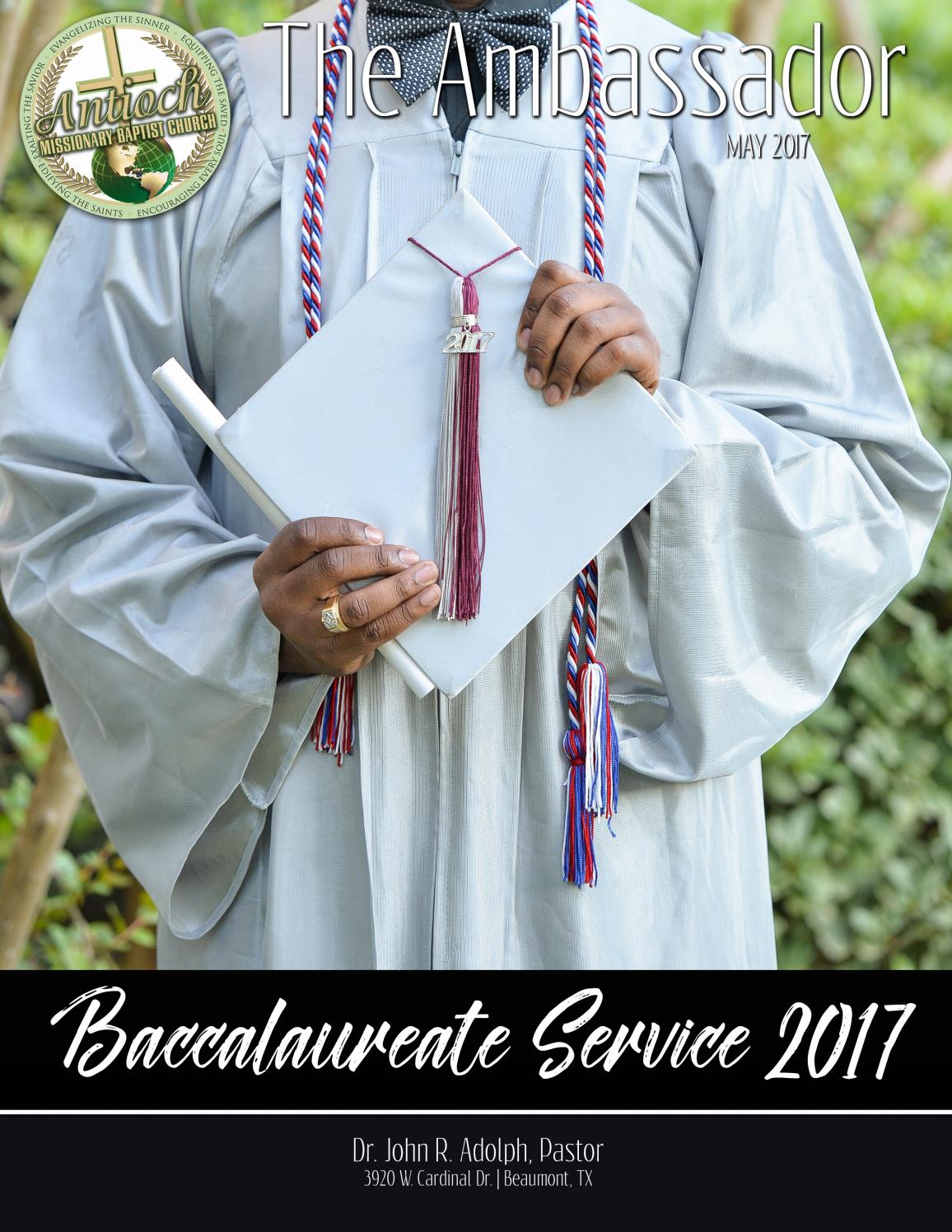 2017 Baccalaureate Service Magazine by Antioch Missionary Baptist ...