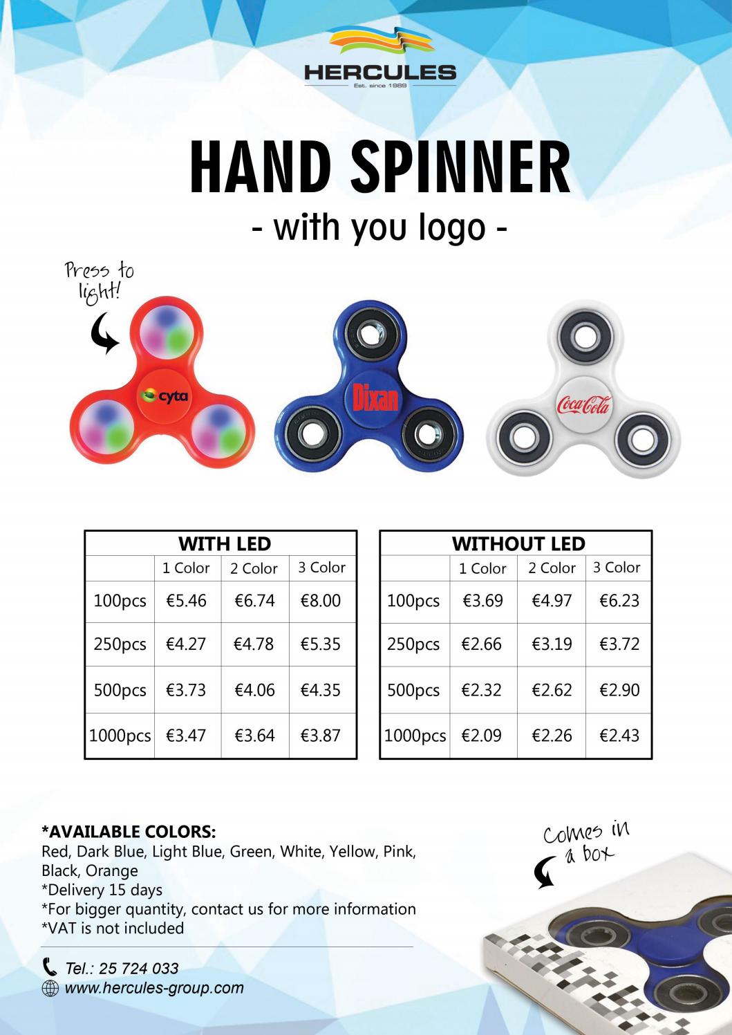 Hand Spinner with your logo by Hercules Group - Issuu