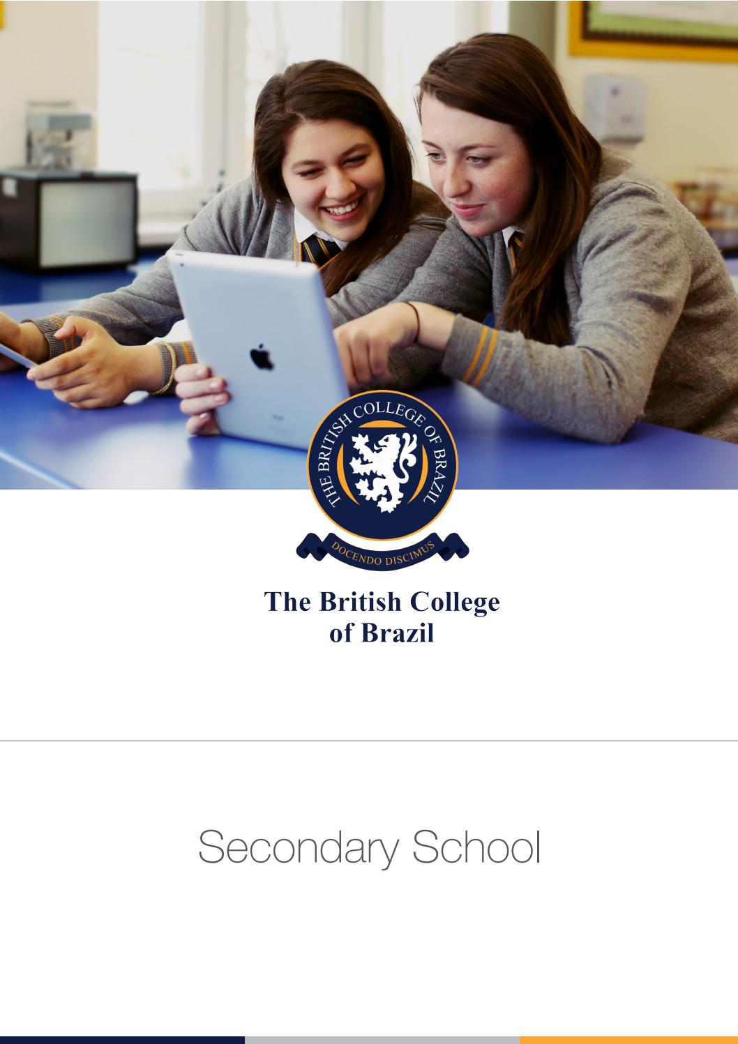BCB Secondary School Prospectus by British Schools Foundation - Issuu