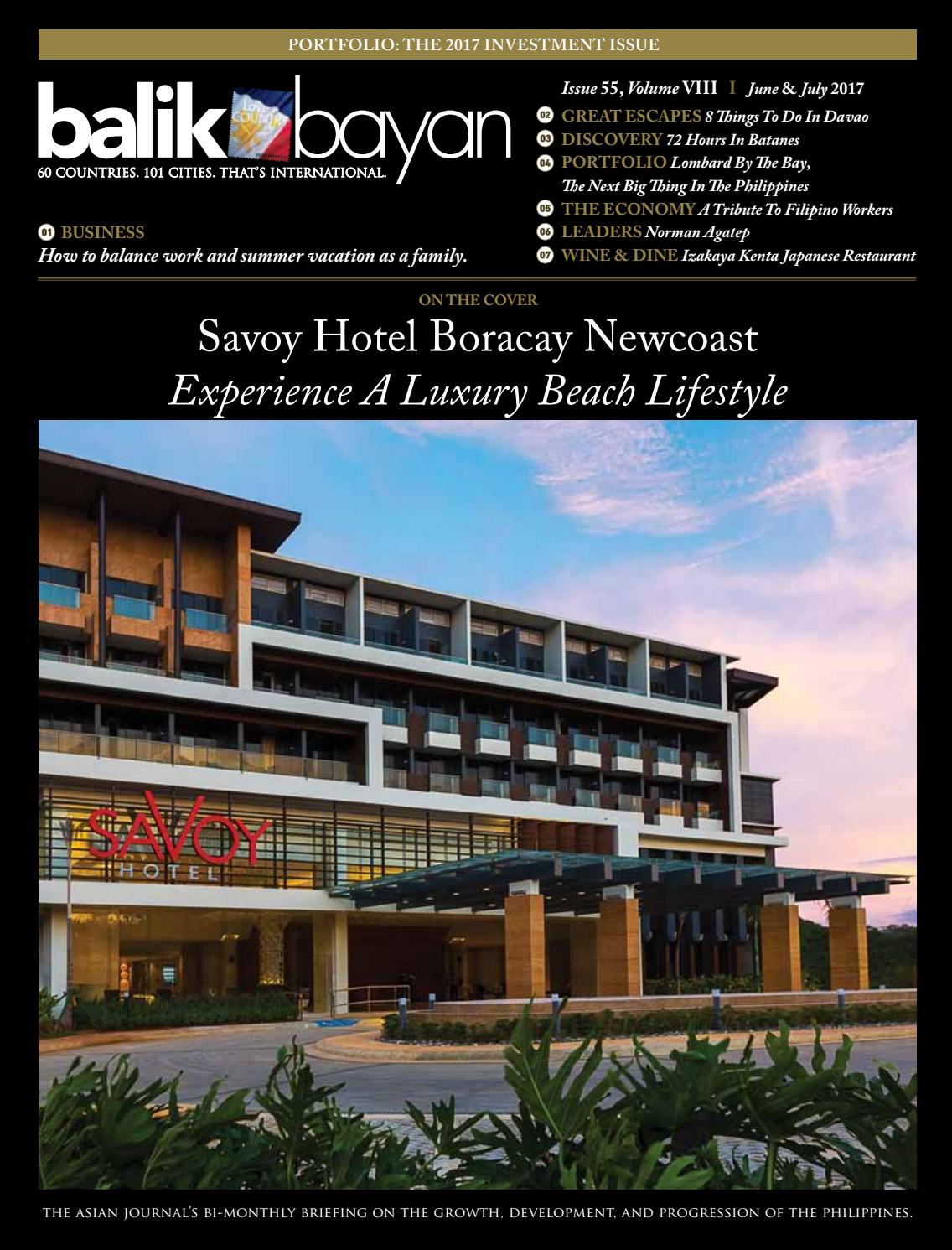 June & July 2017 Issue 55, Vol. VIII by Balikbayan Magazine - Issuu