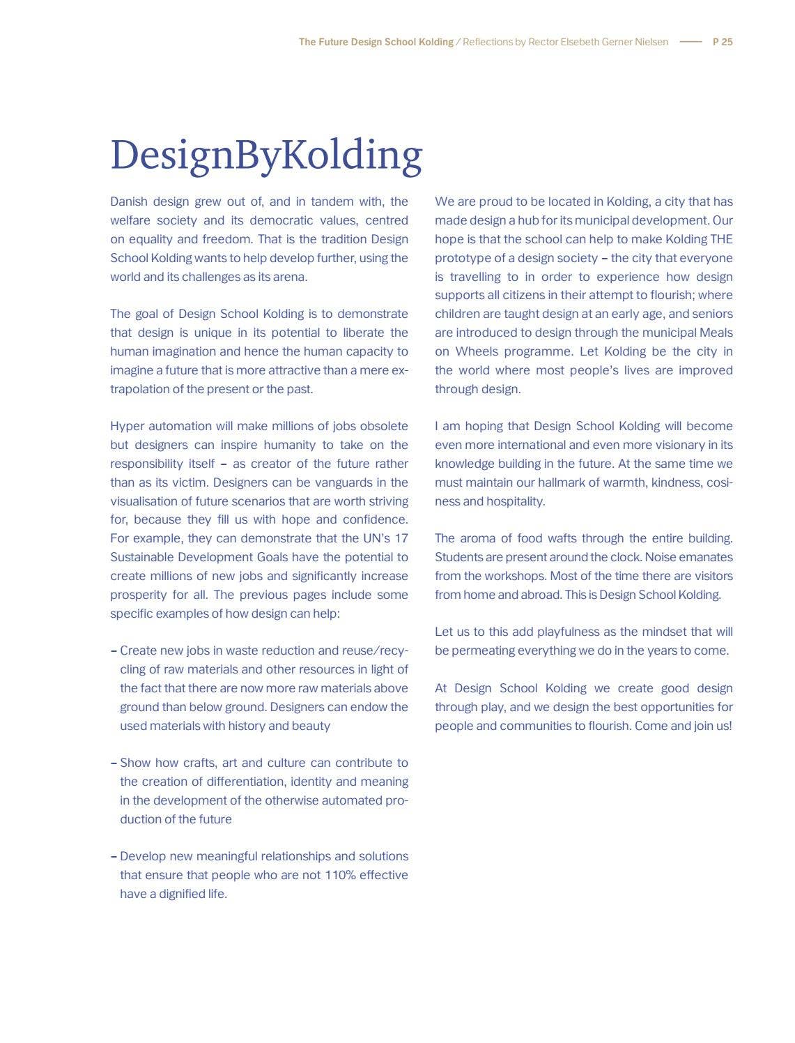 The Future Design School Kolding by Designskolen Kolding - Issuu