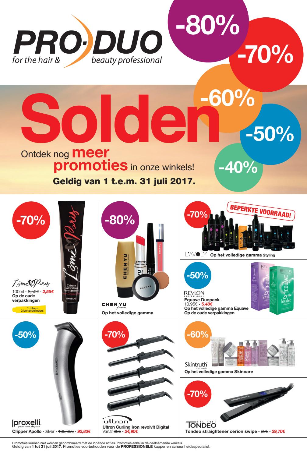Pro-Duo - Solden Juli 2017 - Belgïe by Sally Europe - Issuu