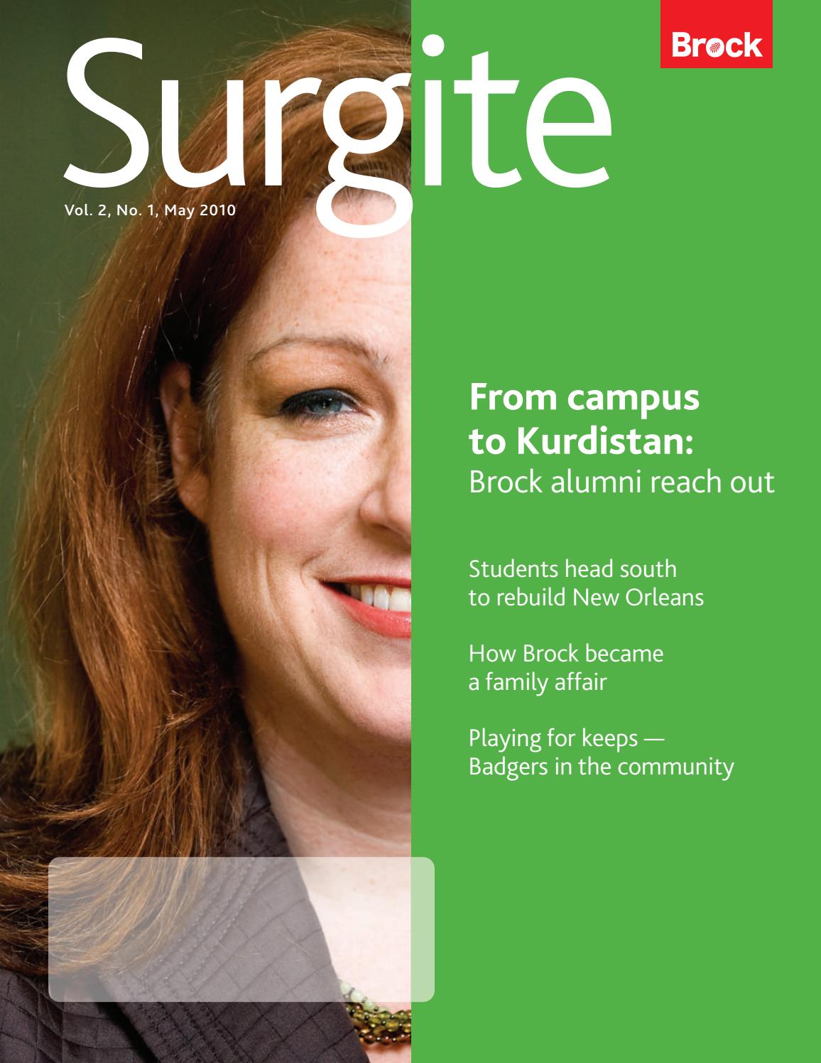 Surgite – Vol. 2 No. 1 – May 2010 by Brock University - Issuu