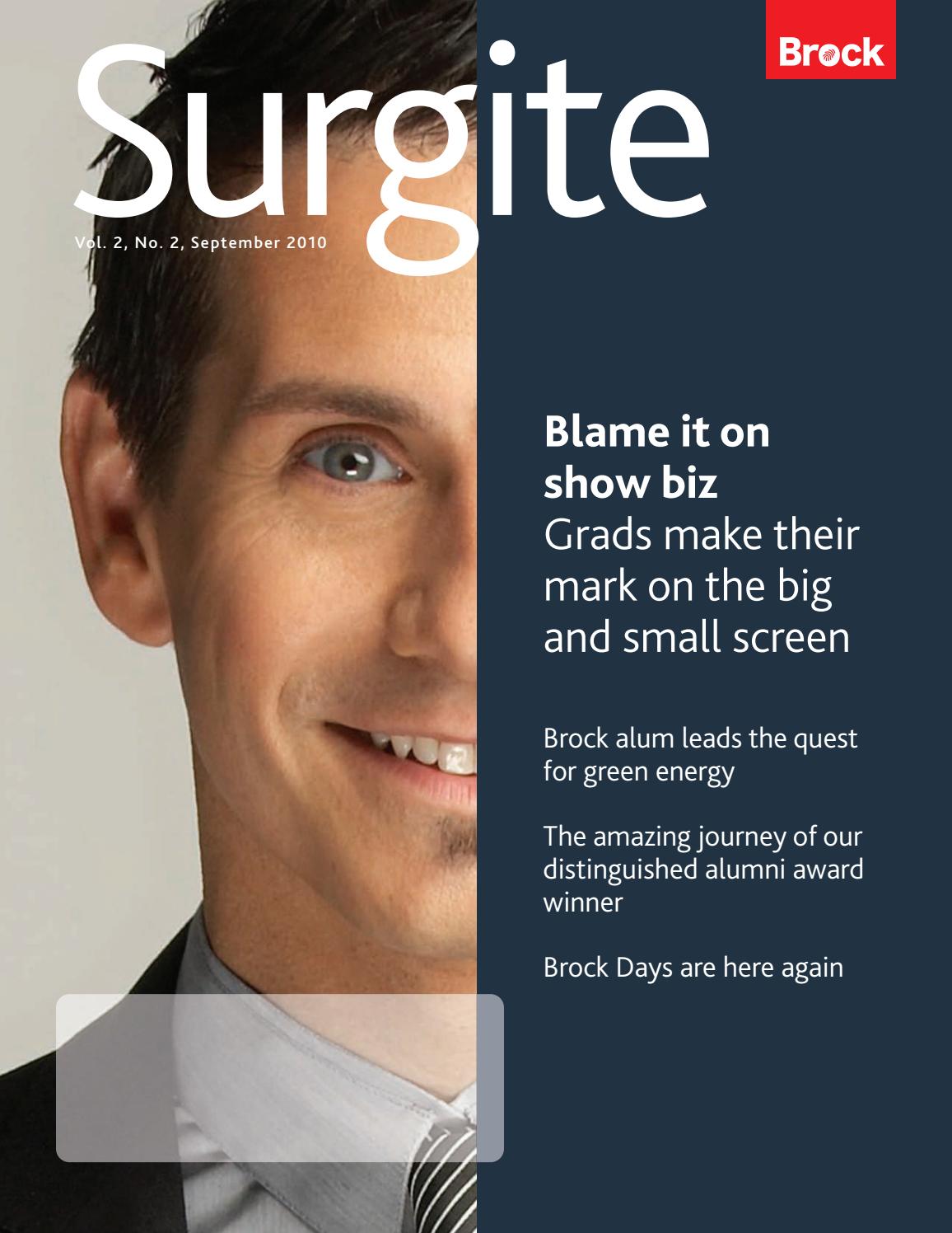 Surgite – Vol. 2 No. 2 – September 2010 by Brock University - Issuu