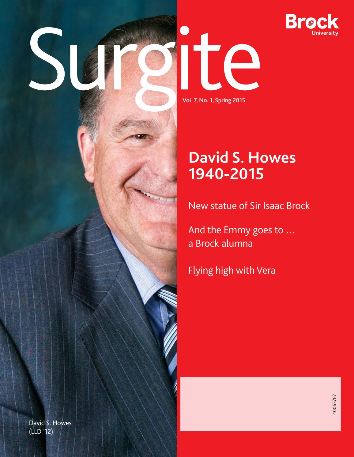 Surgite – Vol. 7 No. 1 – Spring 2015 by Brock University - Issuu