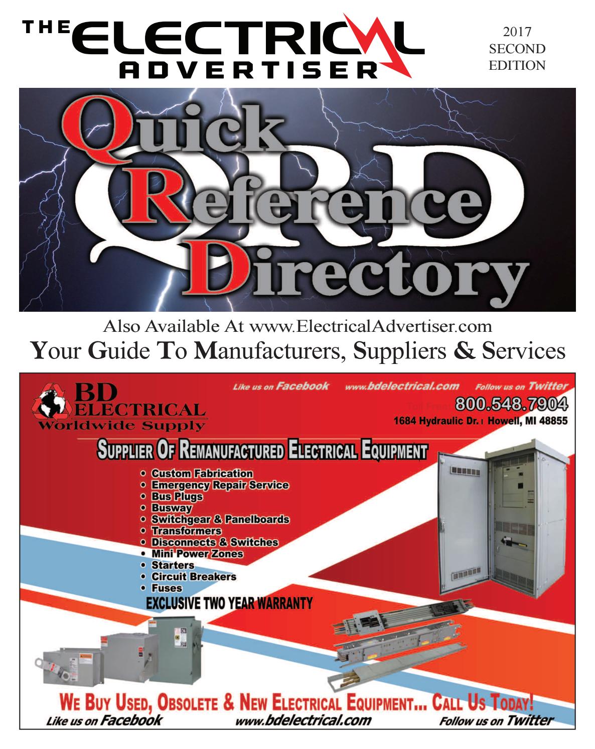 Quick Reference Directory July 2017 by Electrical Advertiser - Issuu