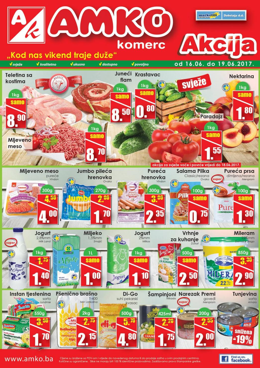 Amko komerc vikend akcija od 16 19 06 2017 by Catalog.ba - Issuu
