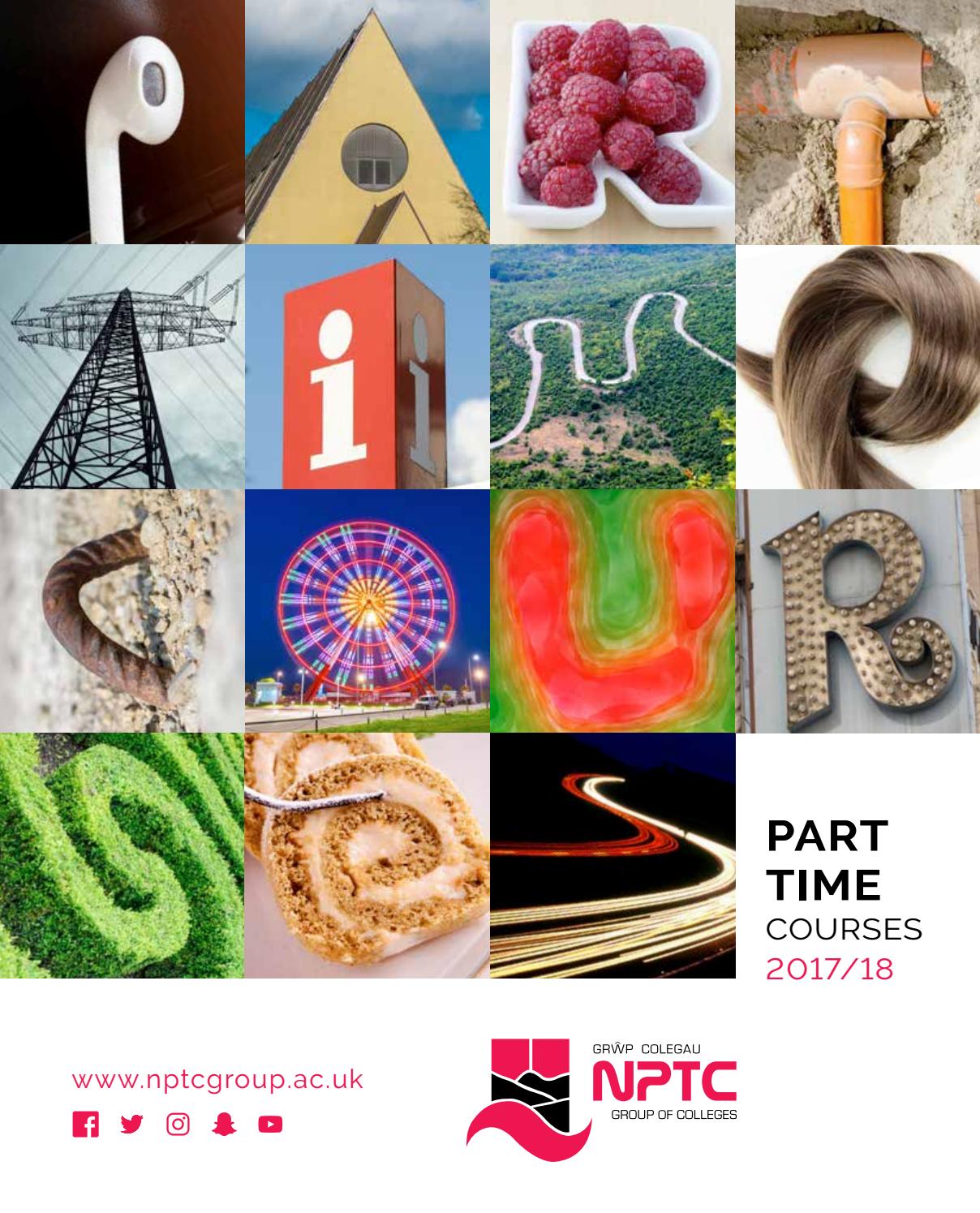 NPTC Group of Colleges Part-Time Prospectus 2017/2018 by NPTC Group of ...