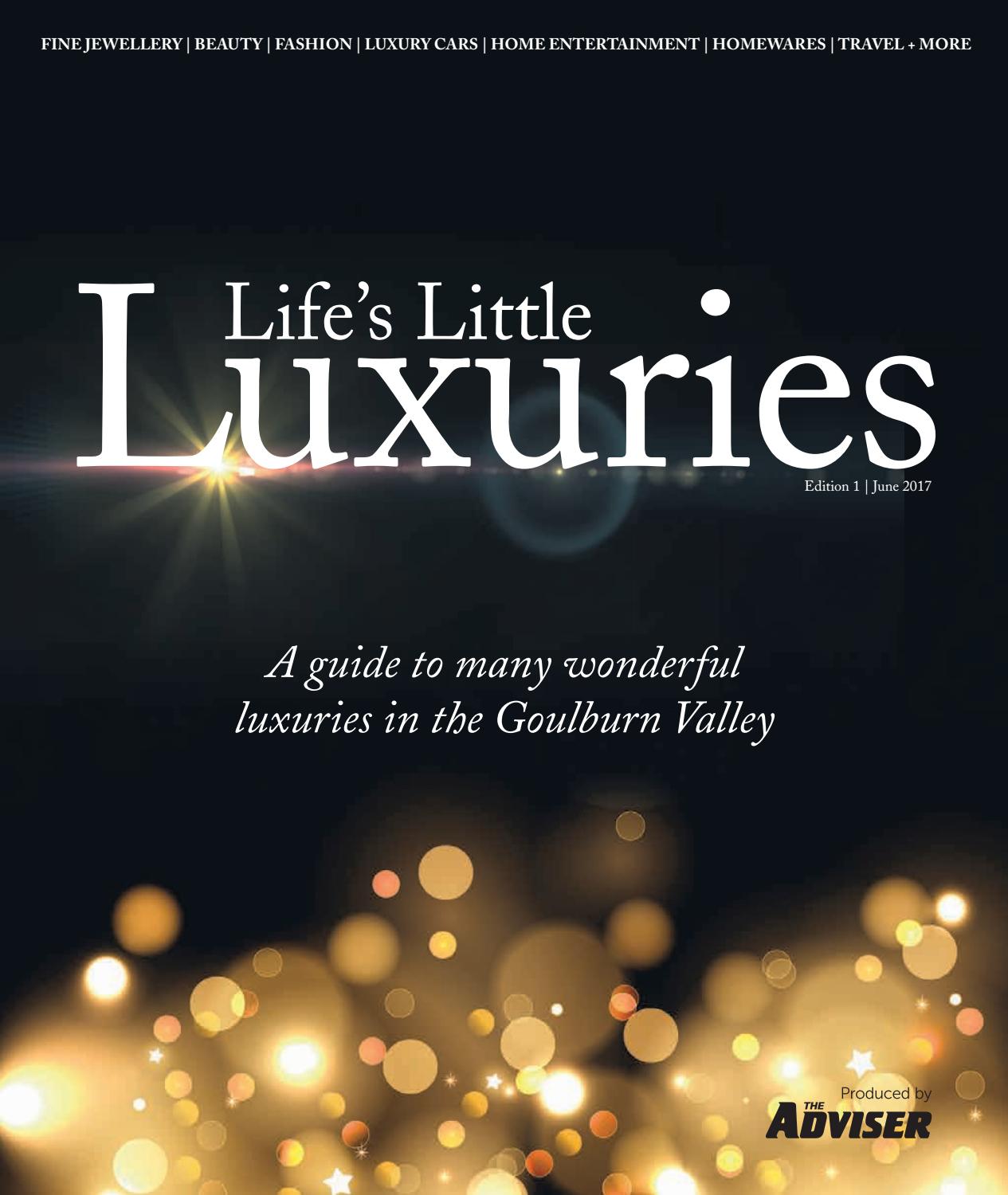 Life's little luxuries by The Adviser - Issuu