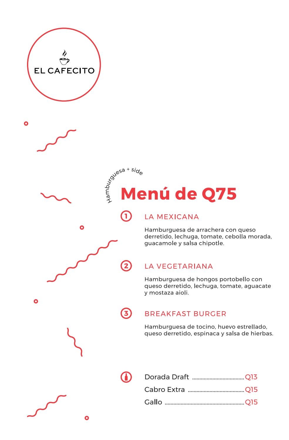 Menú El Cafecito Burger Week 2017 by GuateDining - Issuu