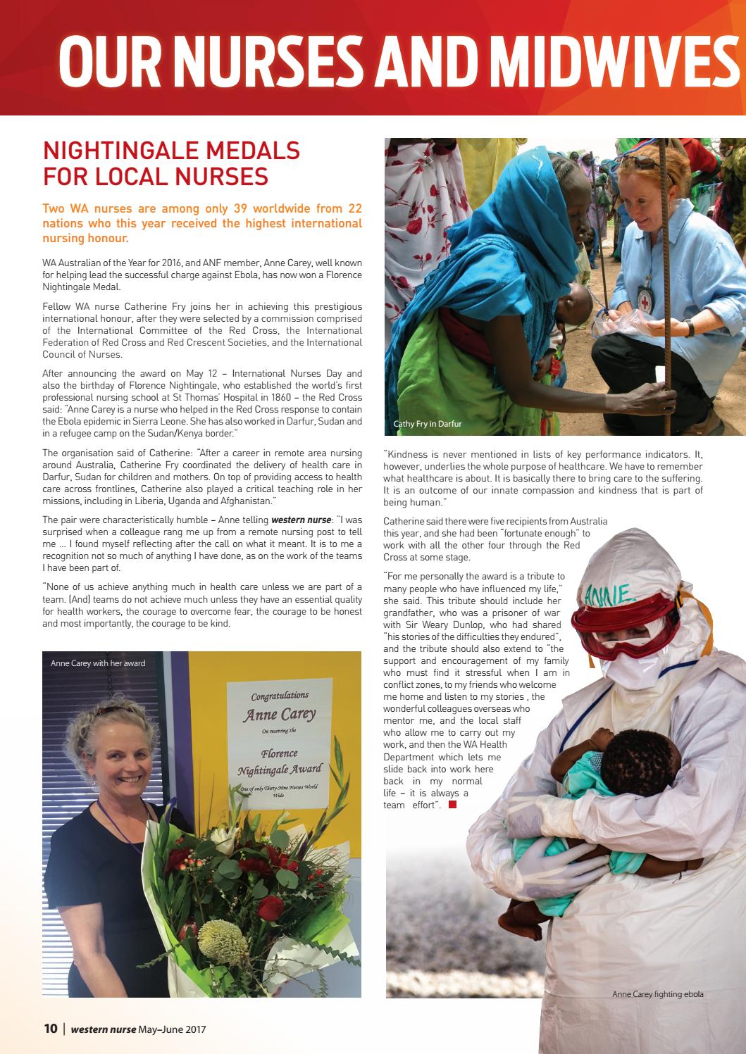 Western Nurse Magazine May June 2017 by ANF WESTERN NURSE MAGAZINE - Issuu