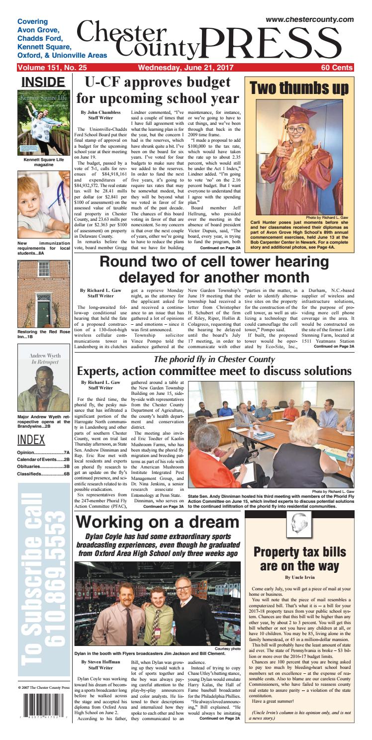 Chester County Press 06-21-17 Edition by Ad Pro Inc. - Issuu