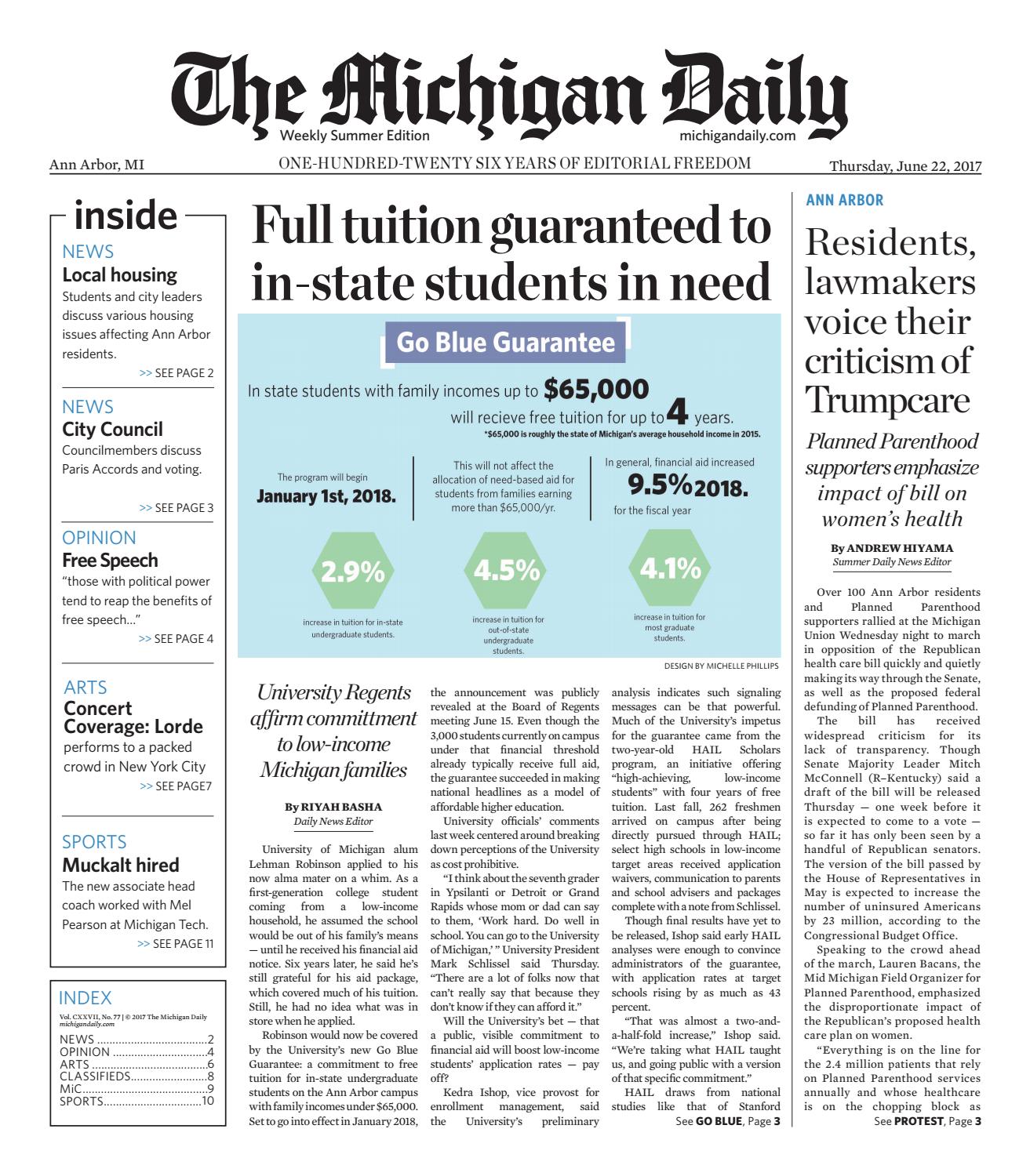 2016-06-22 by The Michigan Daily - Issuu