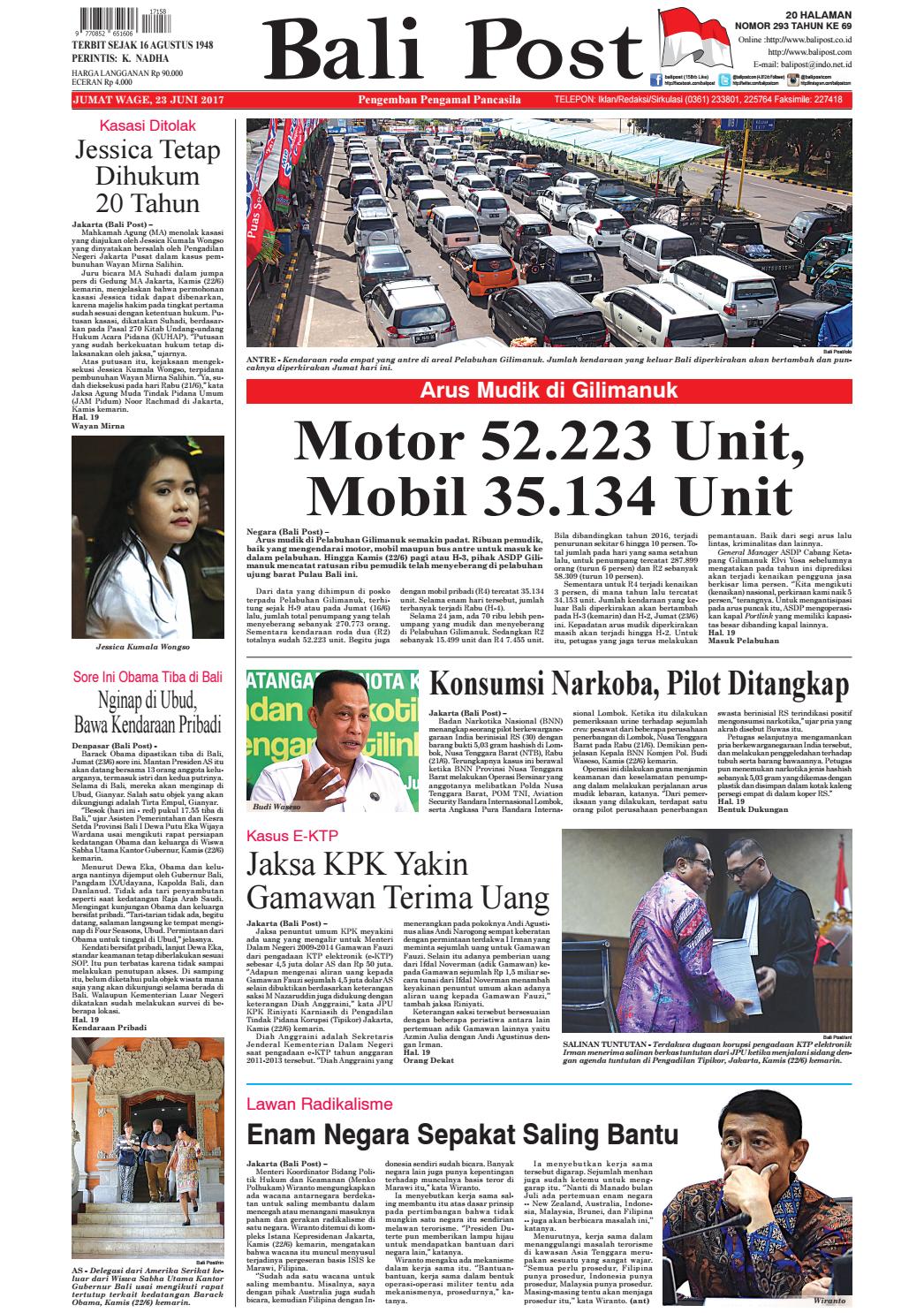 Edisi 23 Juni 2017| Balipost.com by e-Paper KMB - Issuu