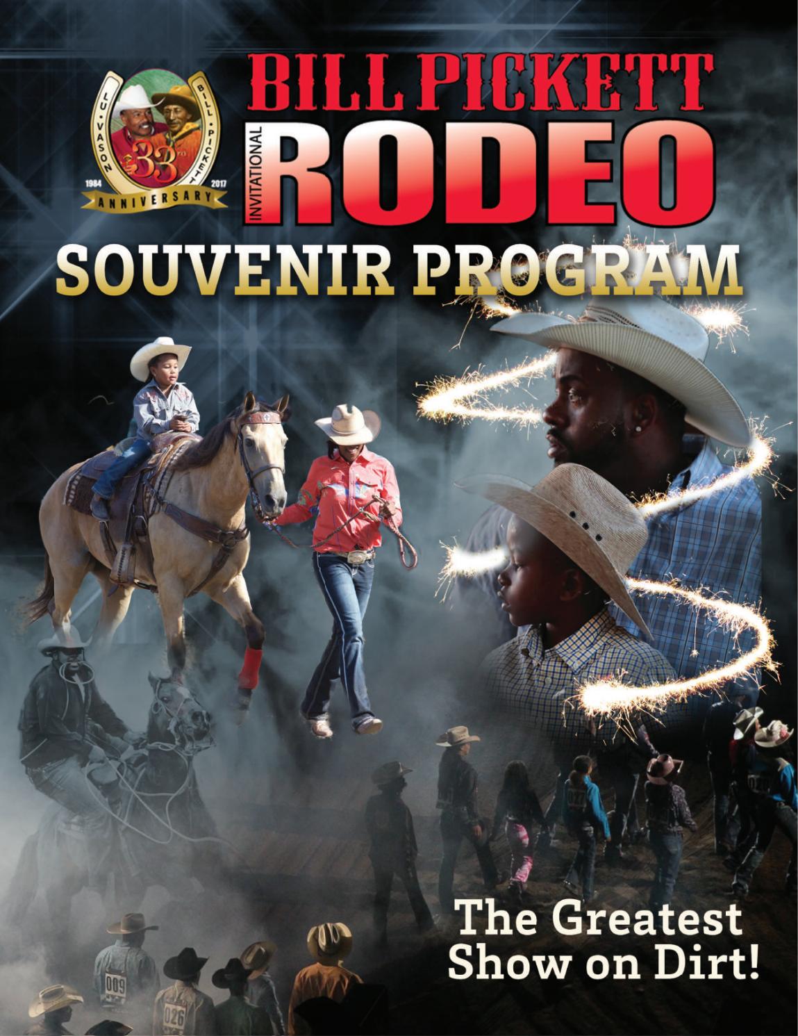 RodeoSoul Bill Pickett Invitational Rodeo Program Draft 2017 v1 by Jody ...
