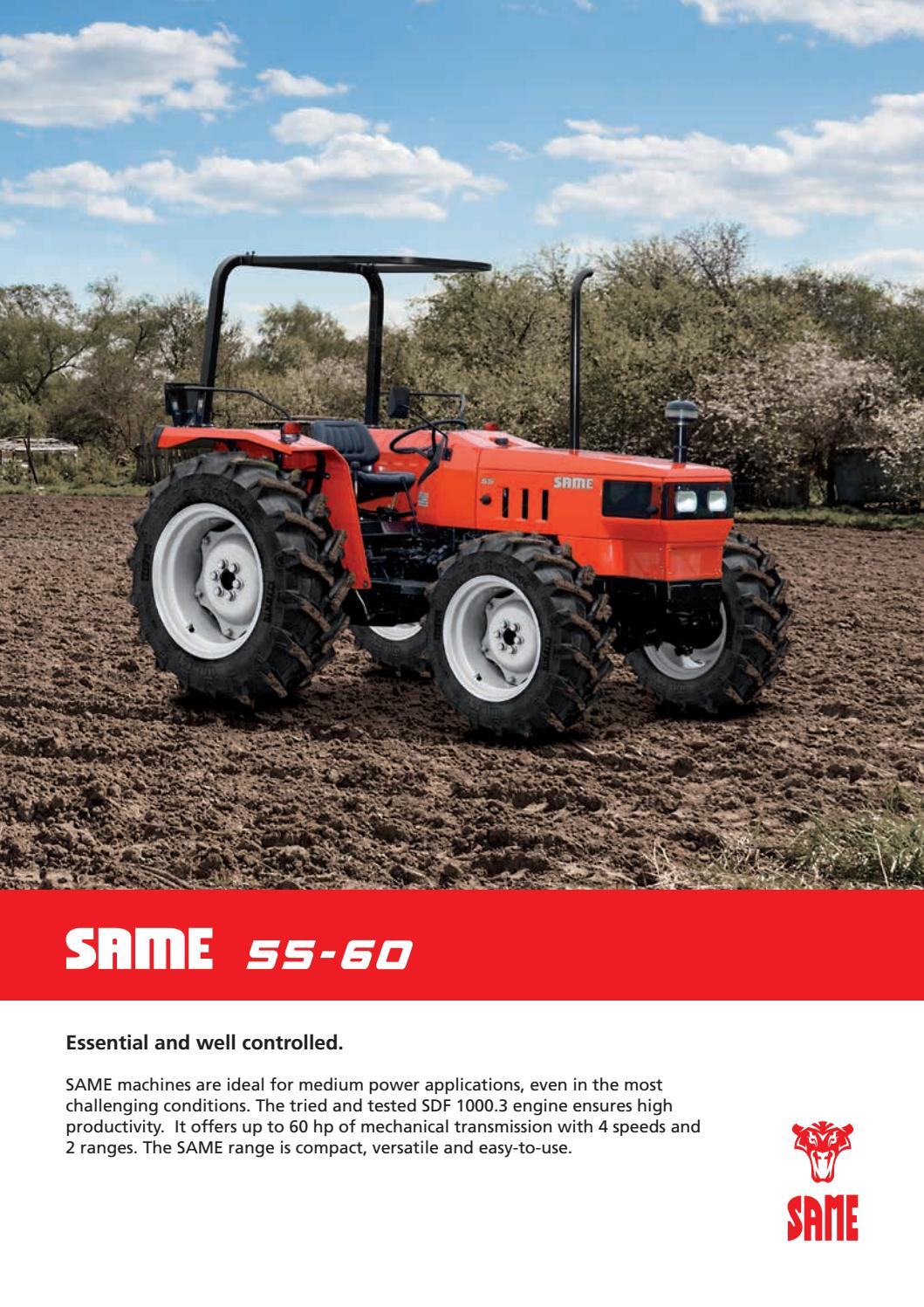 SAME 55-60_Leaflet_English by SAME - Tractors - Issuu