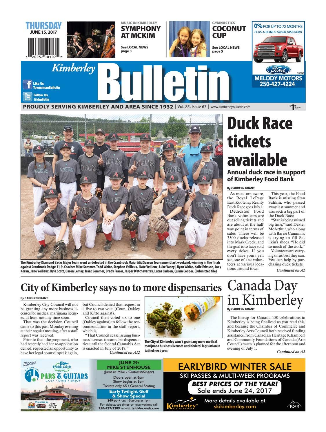 Kimberley Daily Bulletin, June 15, 2017 by Black Press Media Group - Issuu