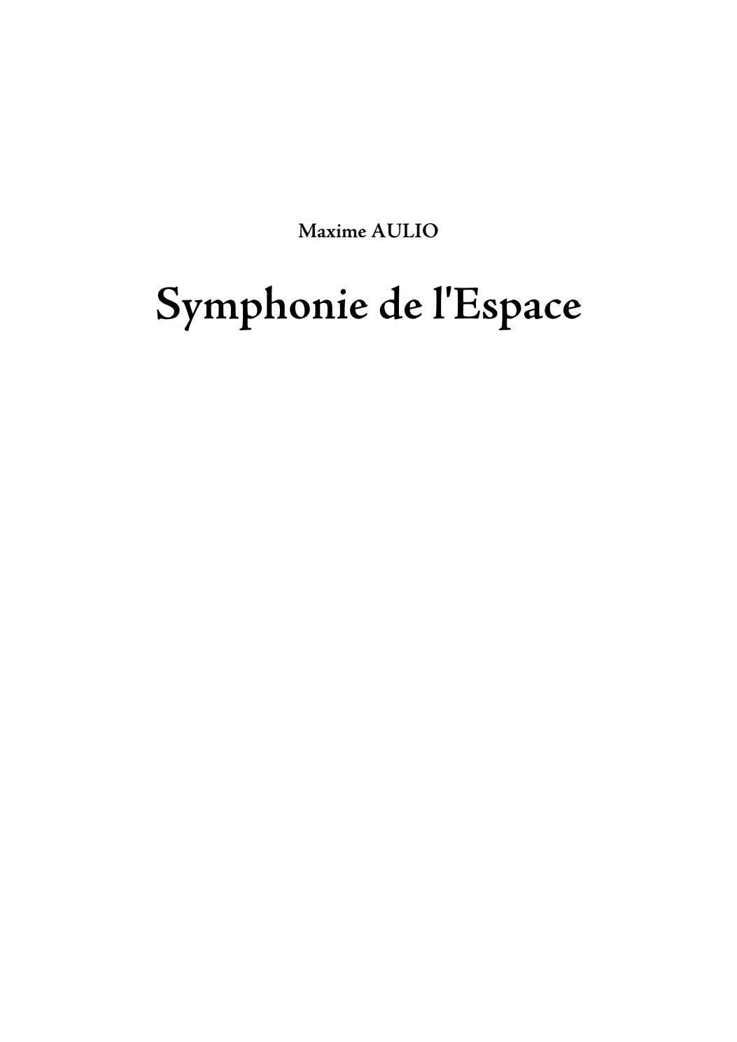 AULIO Maxime - "Symphonie de l'Espace" pour grand orchestre à vent et ...