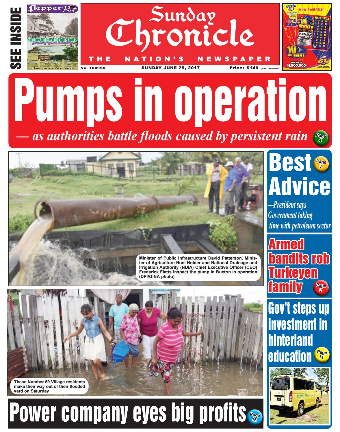 Guyana chronicle e paper 06 25 2017 by Guyana Chronicle - Issuu