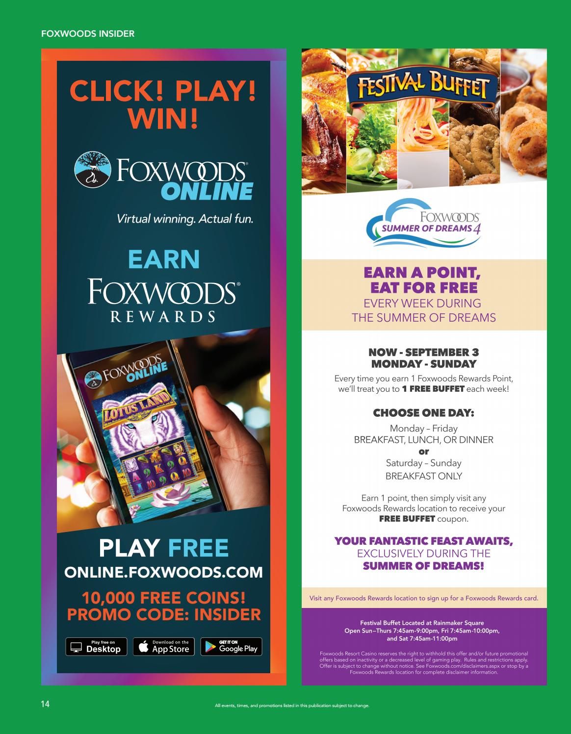 Foxwoods Insider: July 2017 by Foxwoods Resort Casino - Issuu