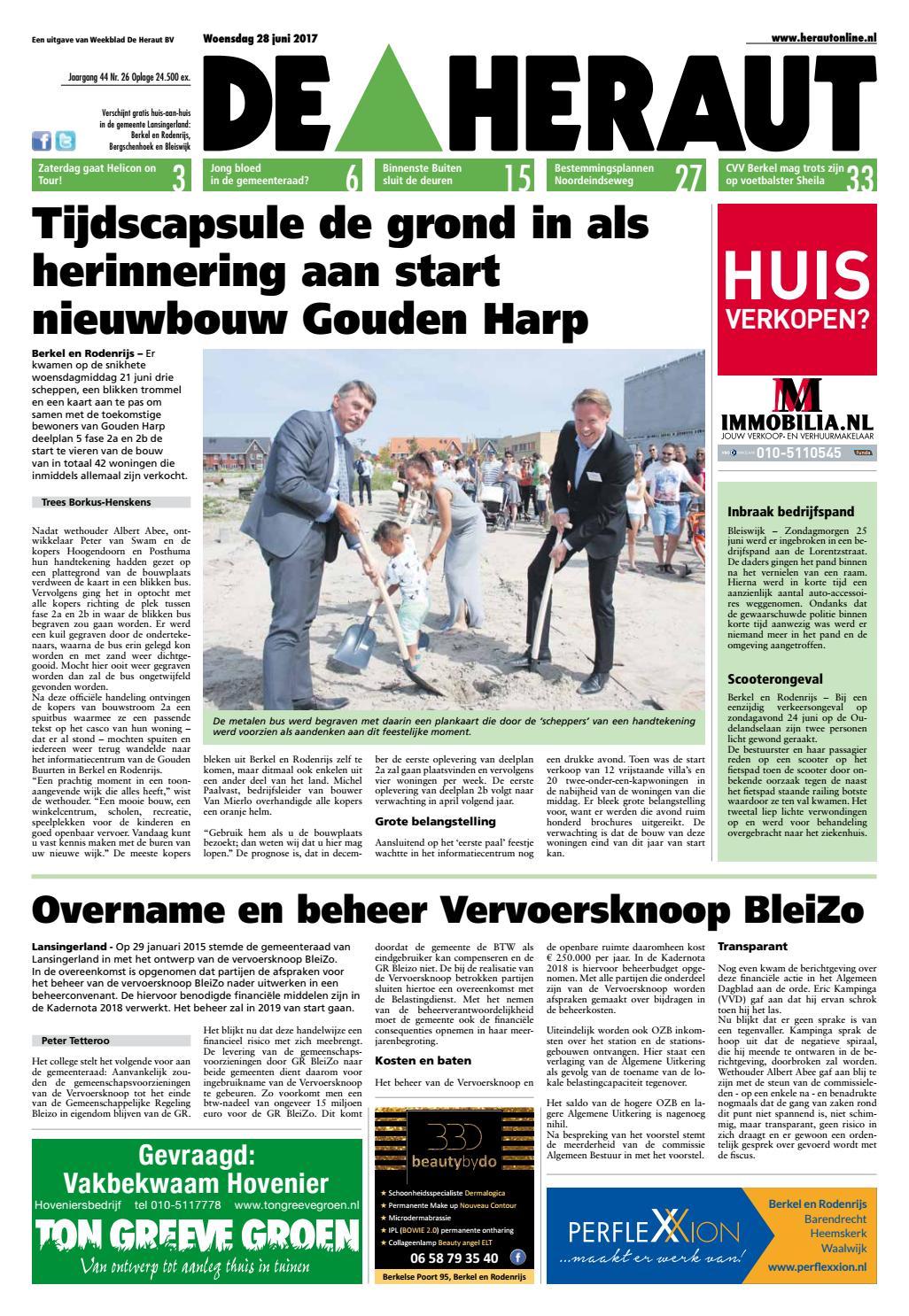 De Heraut week 26 2017 by Nieuwsblad De Heraut - Issuu
