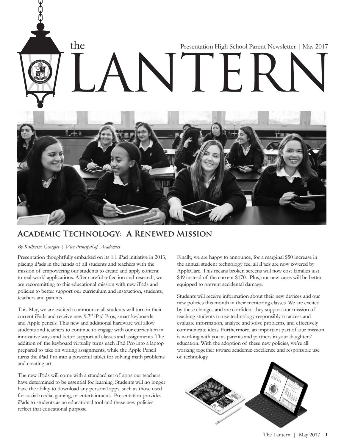 the Lantern May 2017 by Presentation High School - Issuu