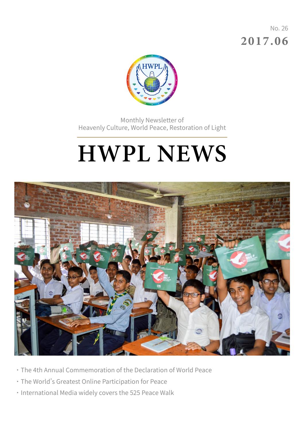 HWPL June 2017 Newsletter by HWPL - Issuu