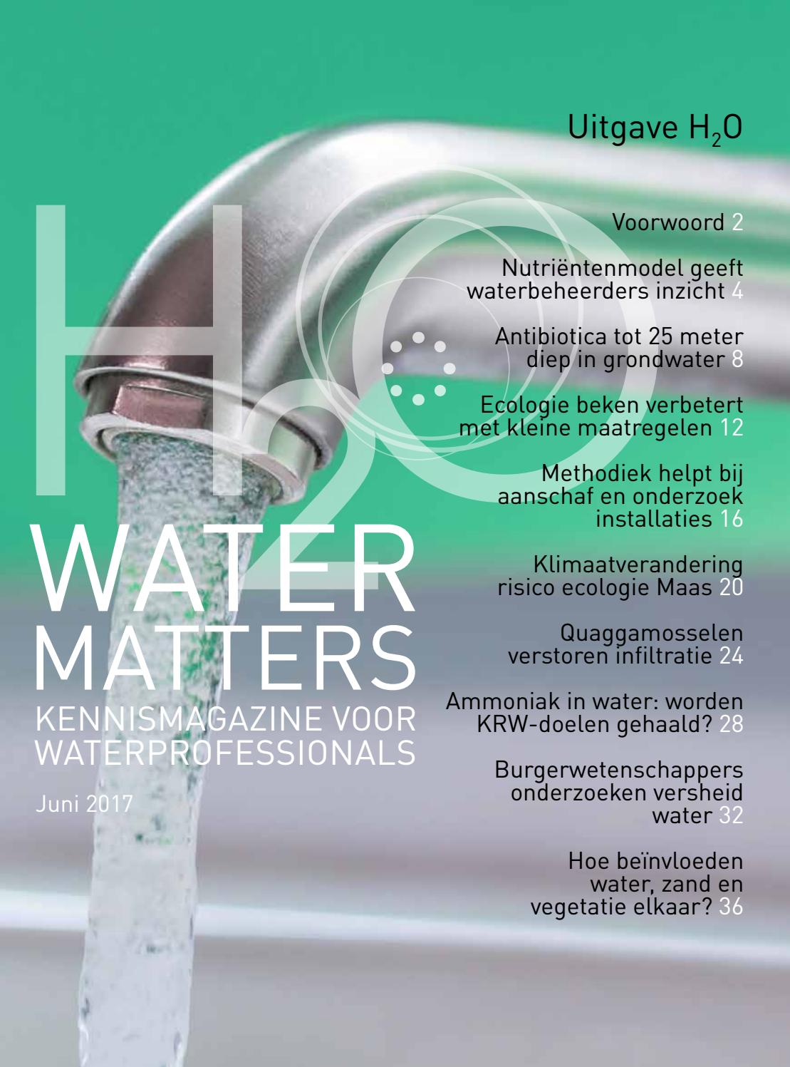 Water Matters juni 2017 by H2O magazine - Issuu