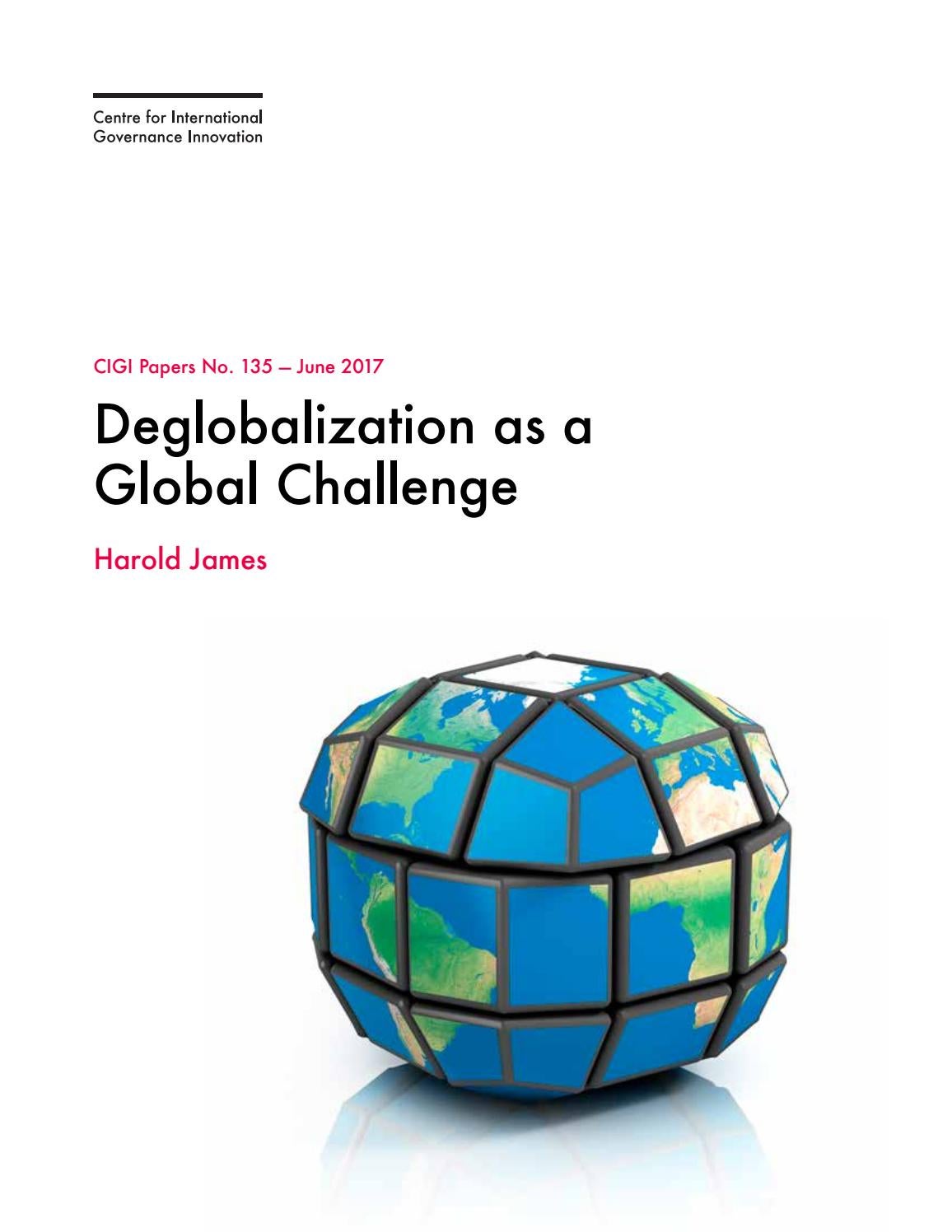 Deglobalization as a Global Challenge by Centre for International ...