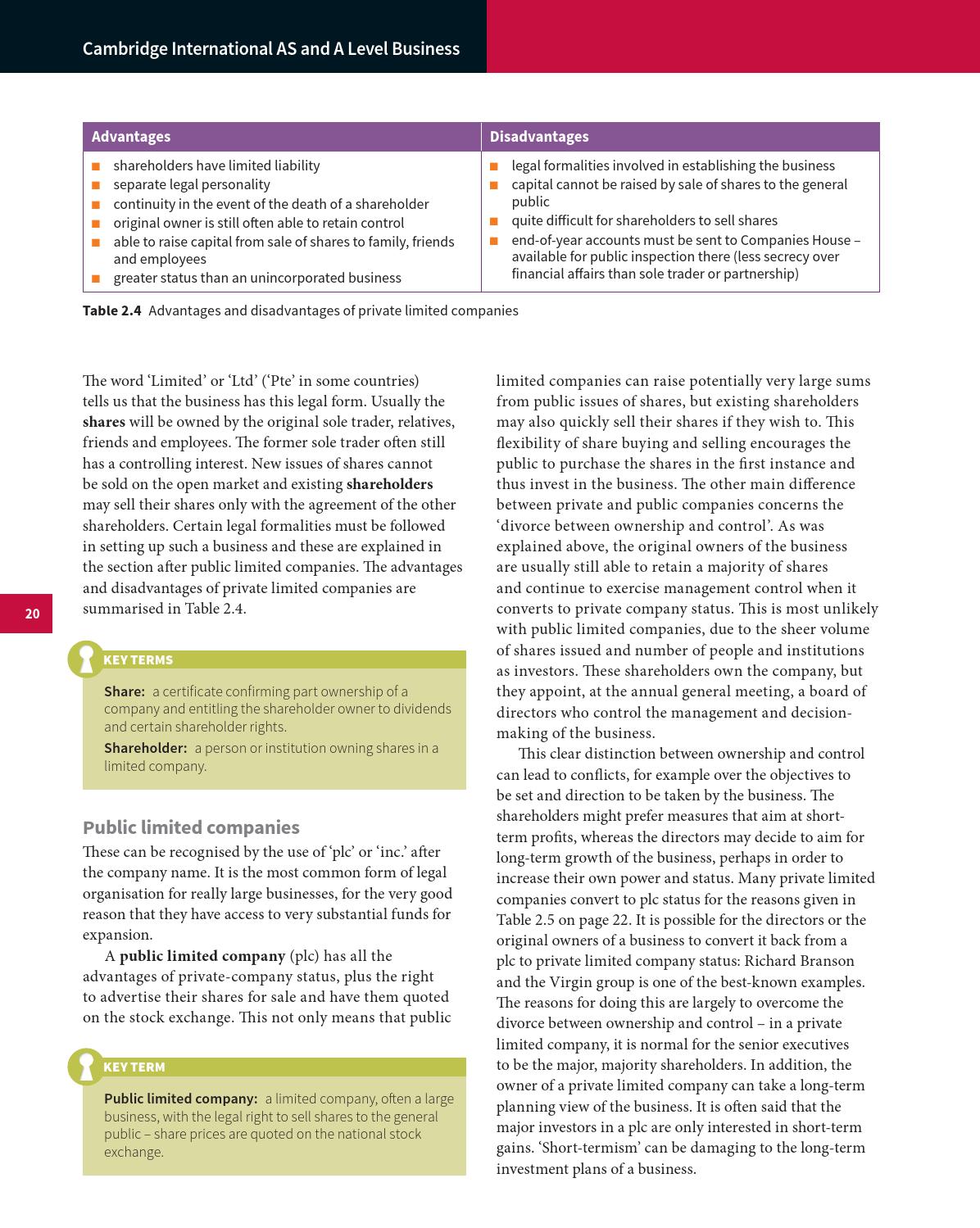 Preview Cambridge International AS and A Level Business Coursebook by ...