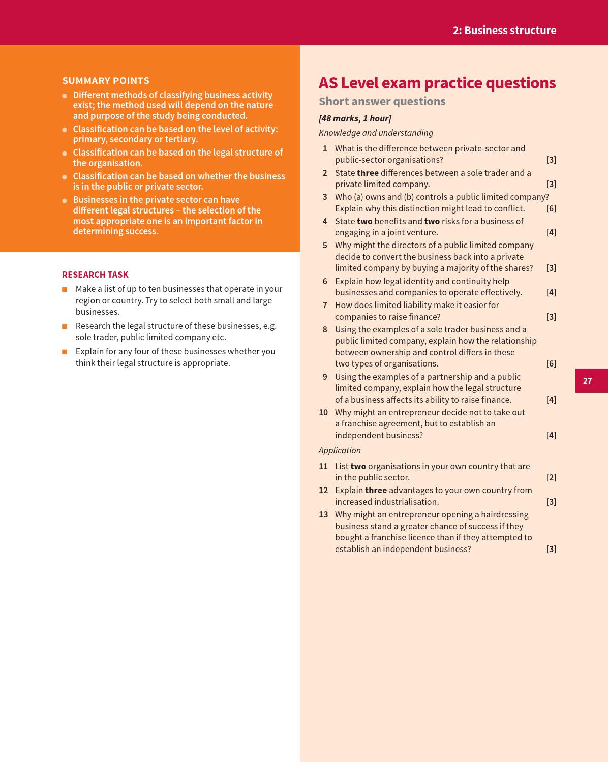 Preview Cambridge International AS and A Level Business Coursebook by ...