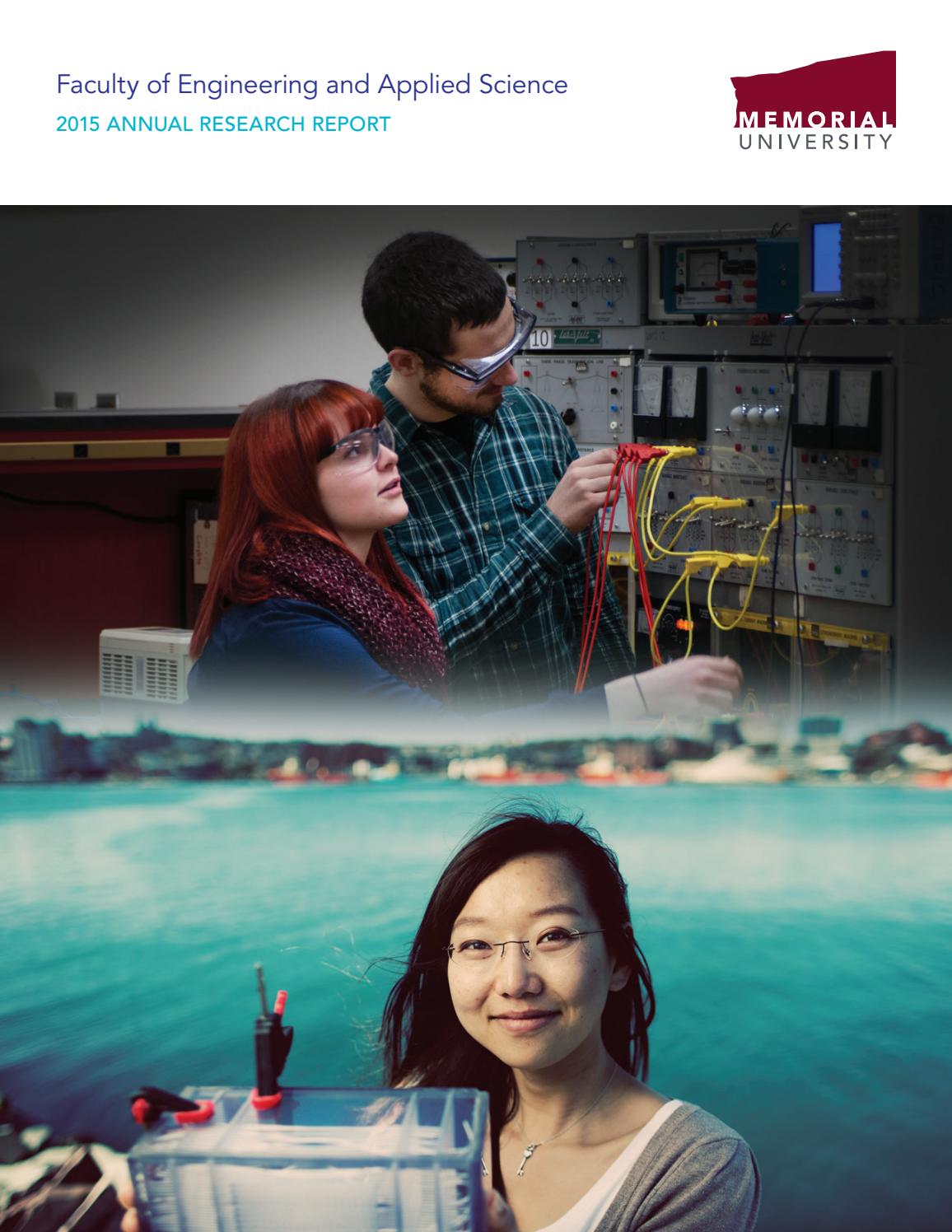 2015 Research Report | Faculty of Engineering and Applied Science by ...