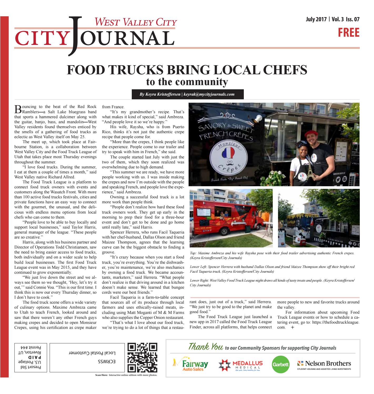 West Valley Journal July 2017 by The City Journals - Issuu