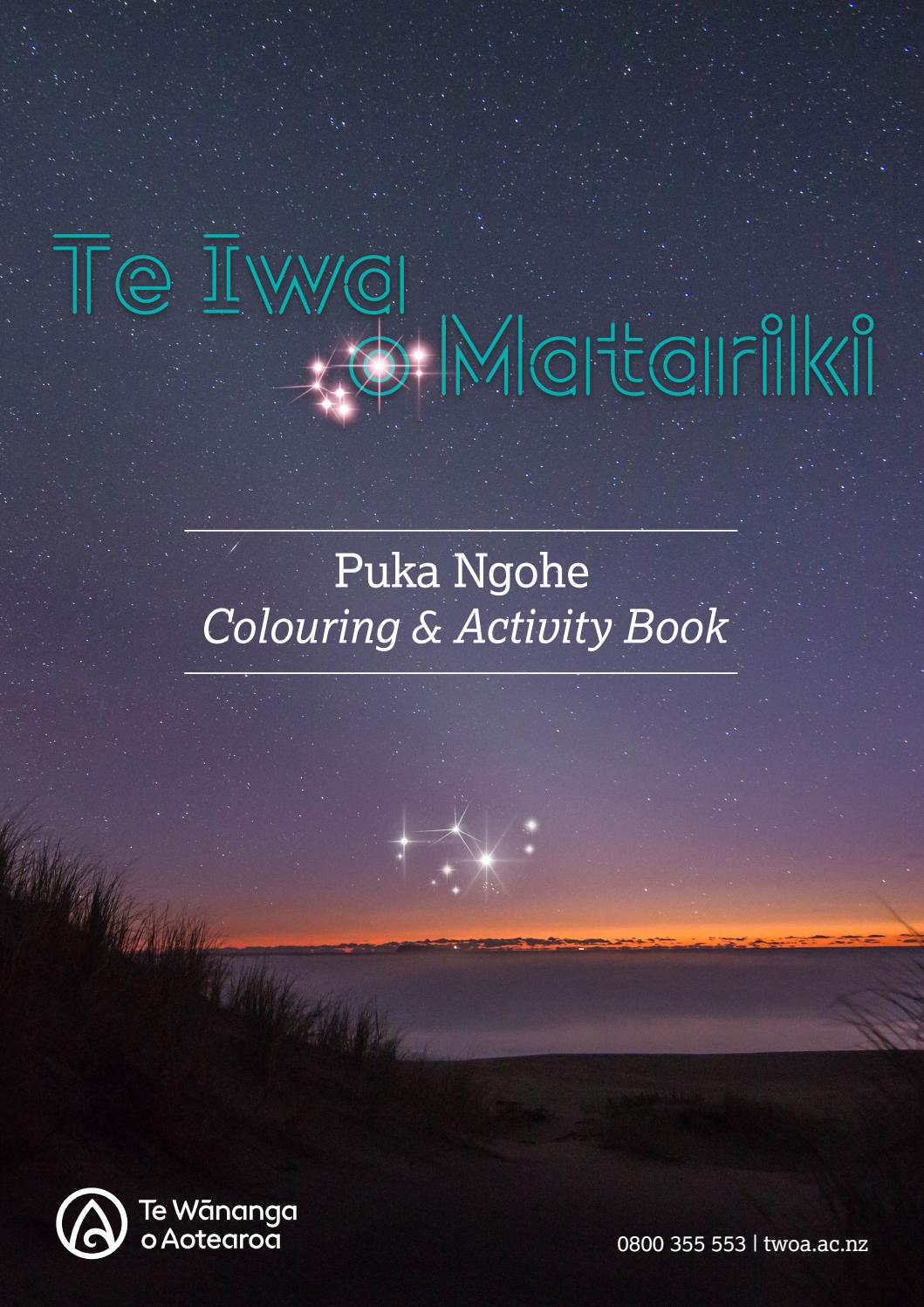 Te Iwa o Matariki colouring book by Te Wananga o Aotearoa - Issuu