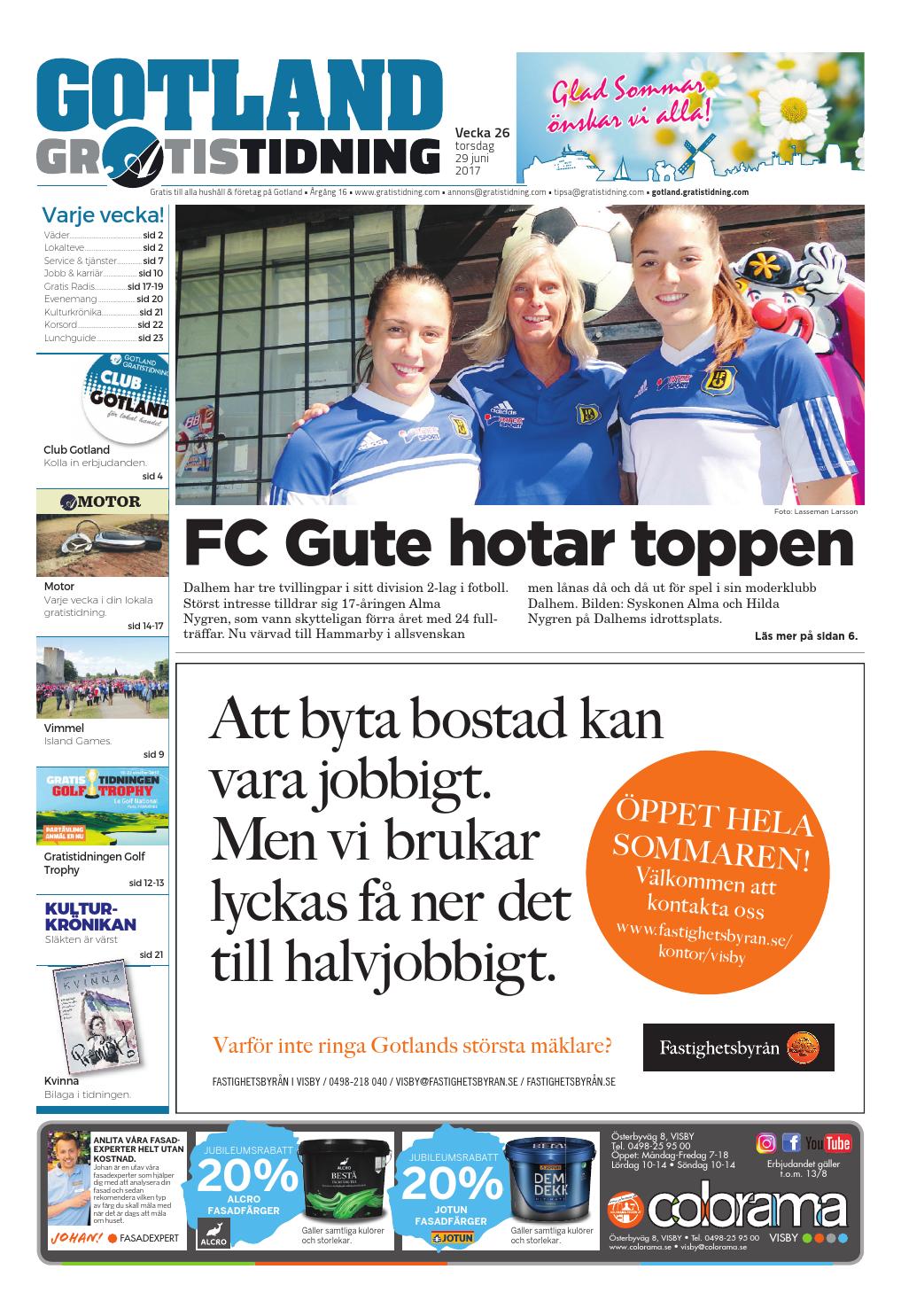 Gotland Gratistidning & bilaga Kvinna by Svenska Civildatalogerna AB ...