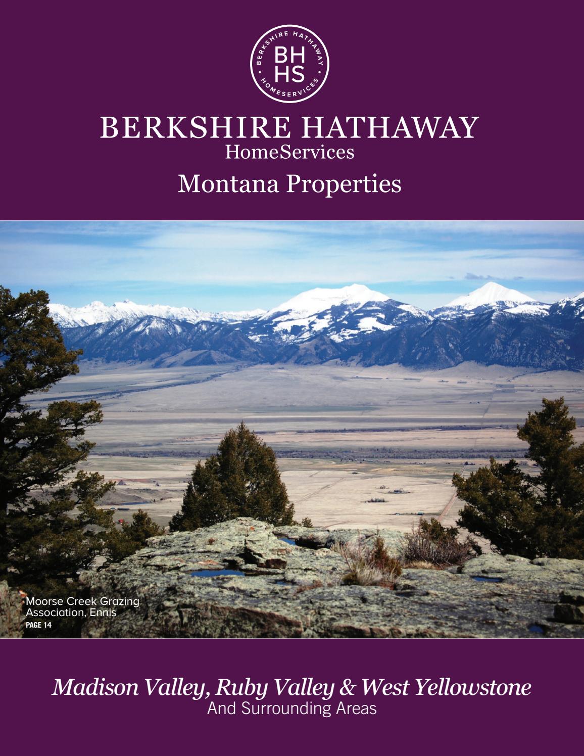 2017 Summer Madison Valley, Ruby Valley & West Yellowstone Real Estate ...