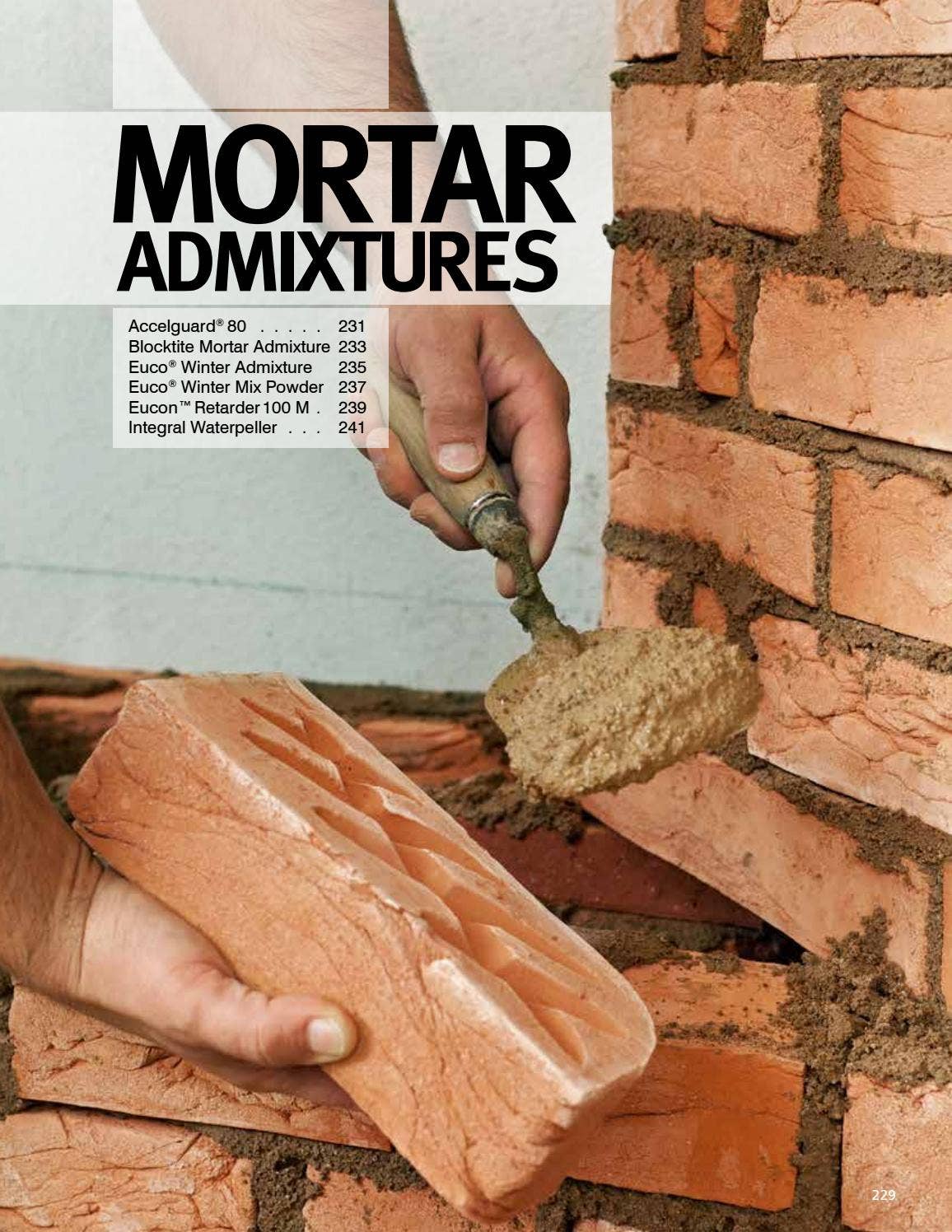 Euclid concrete & masonry admixture and fiber products by Ram Tool ...