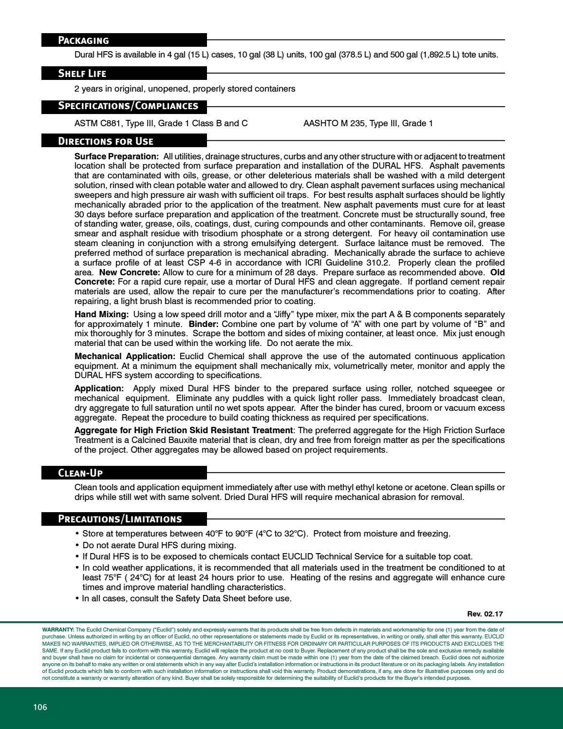 Euclid concrete & masonry construction products by Ram Tool ...