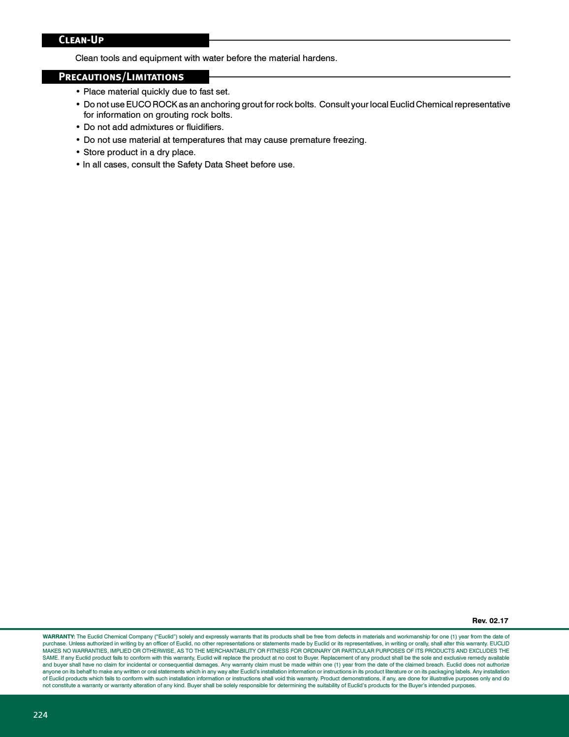 Euclid concrete & masonry construction products by Ram Tool ...