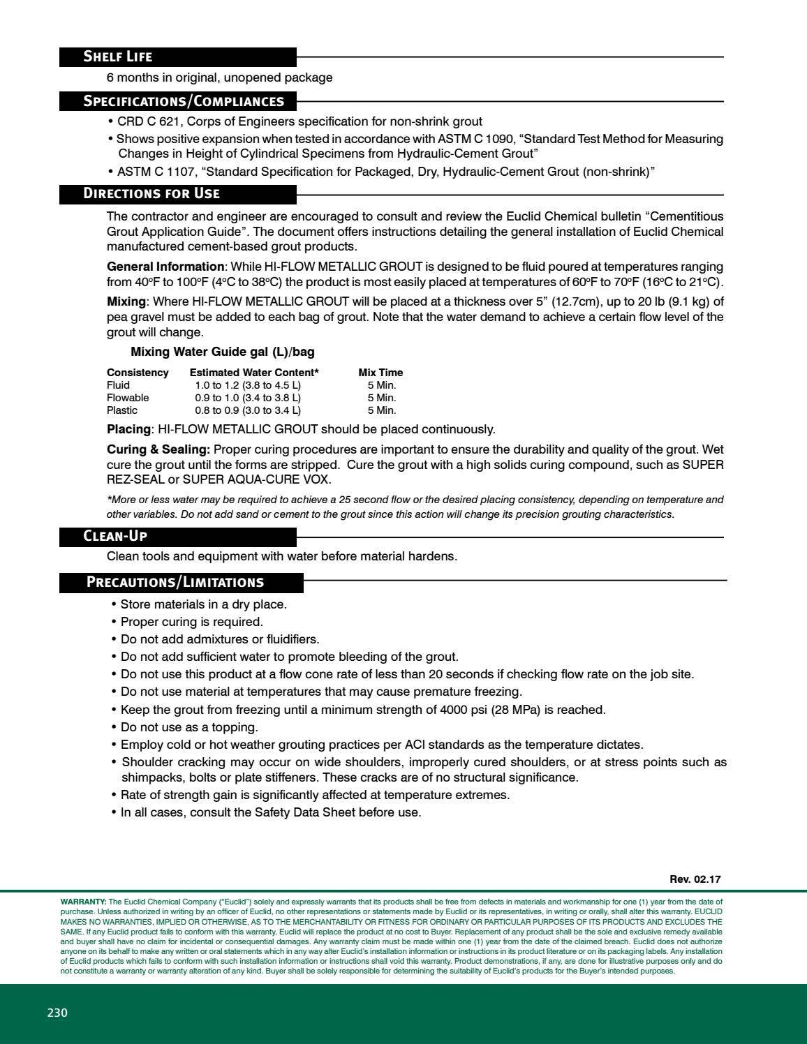 Euclid concrete & masonry construction products by Ram Tool ...
