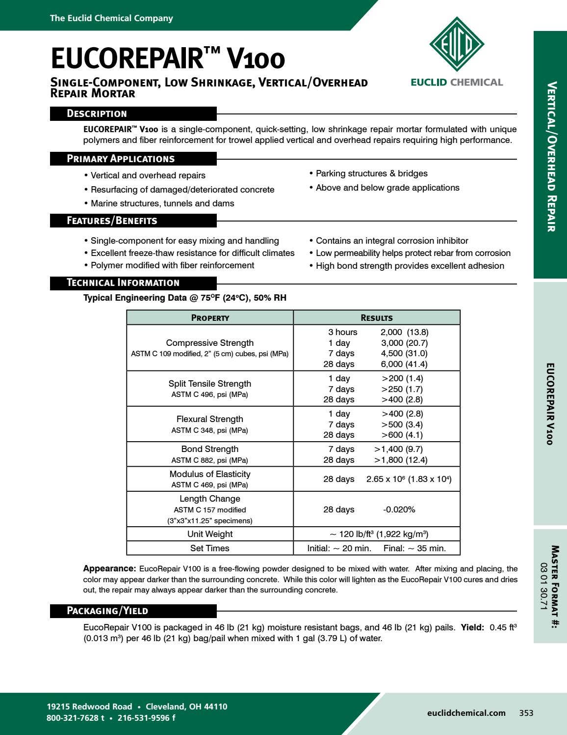 Euclid concrete & masonry construction products by Ram Tool ...