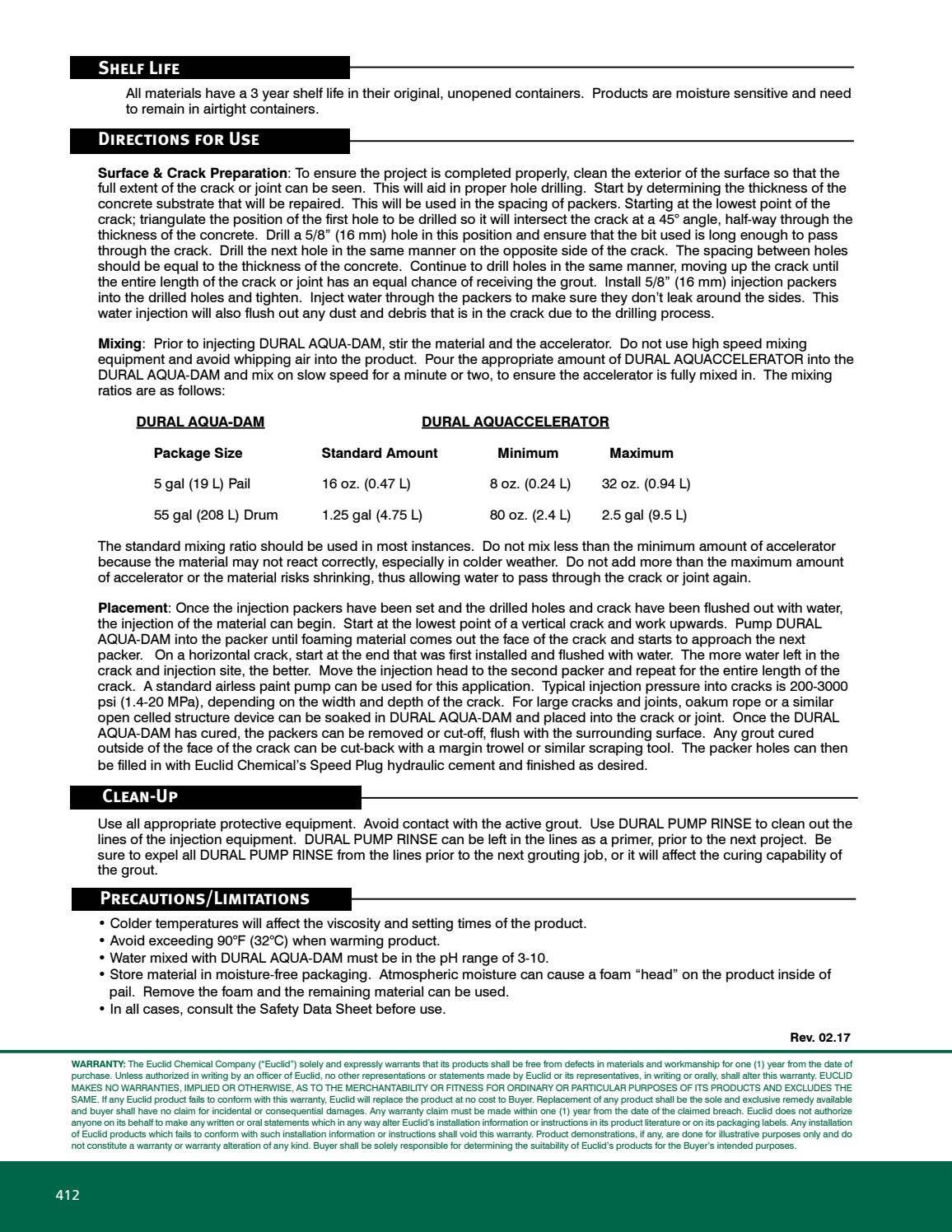 Euclid concrete & masonry construction products by Ram Tool ...