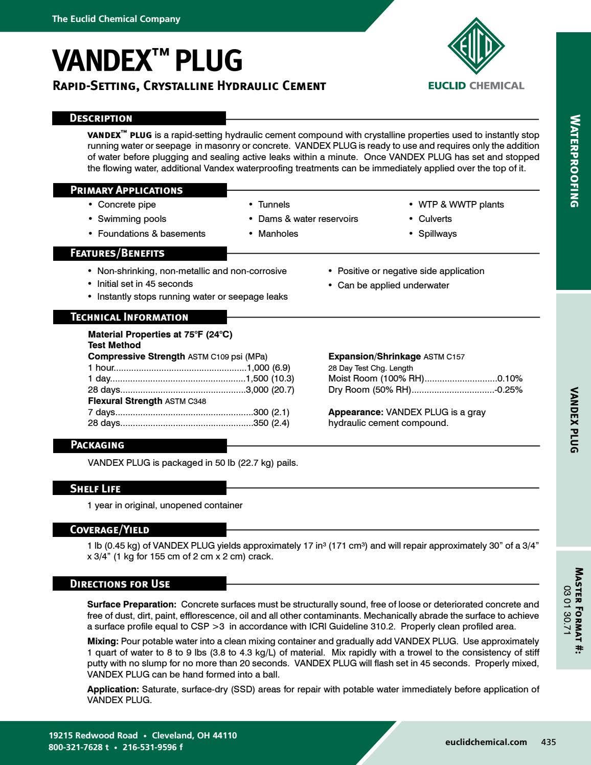 Euclid concrete & masonry construction products by Ram Tool ...