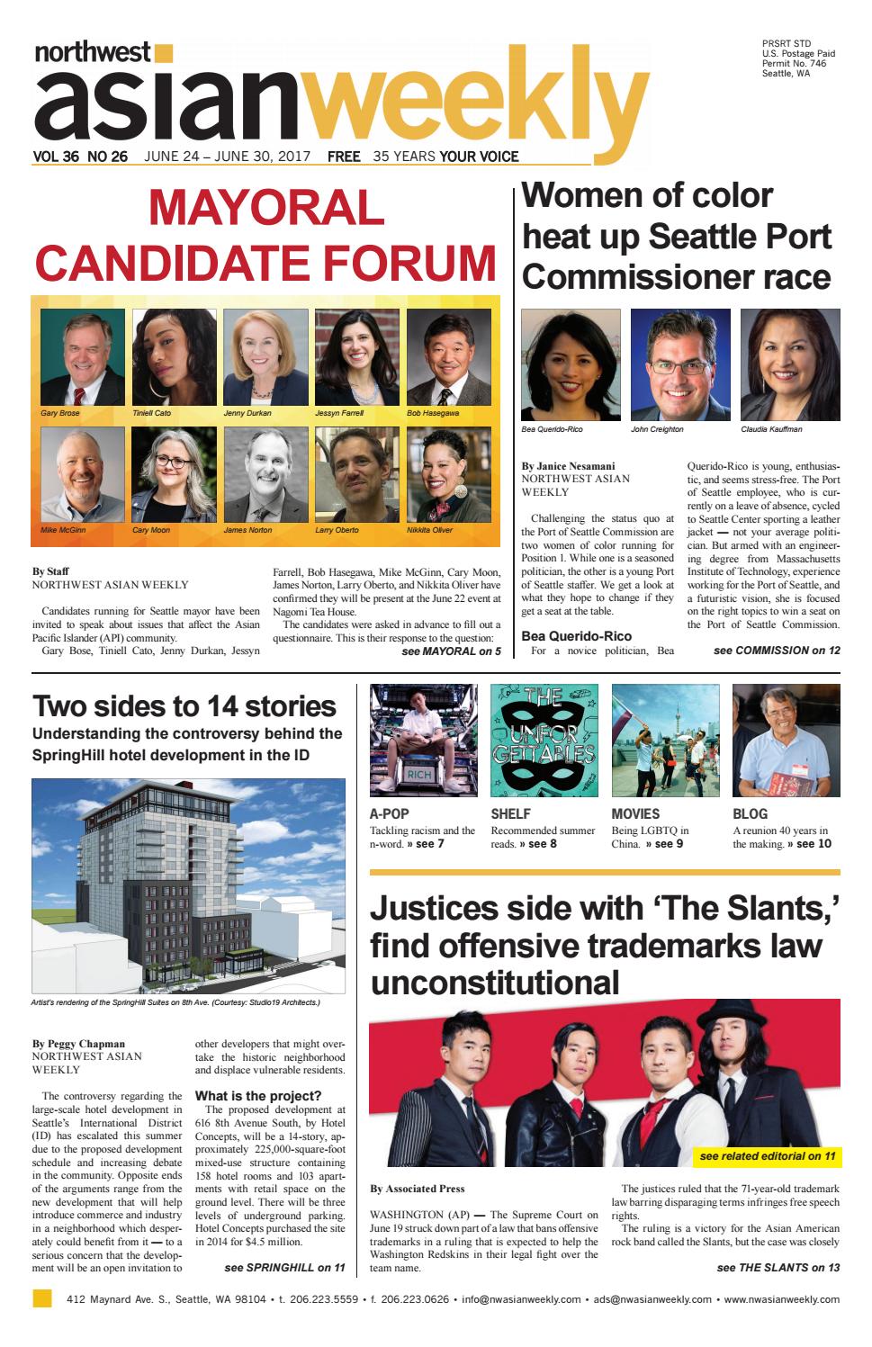 VOL 36 NO 26 | JUNE 24 – JUNE 30, 2017 by Northwest Asian Weekly - Issuu