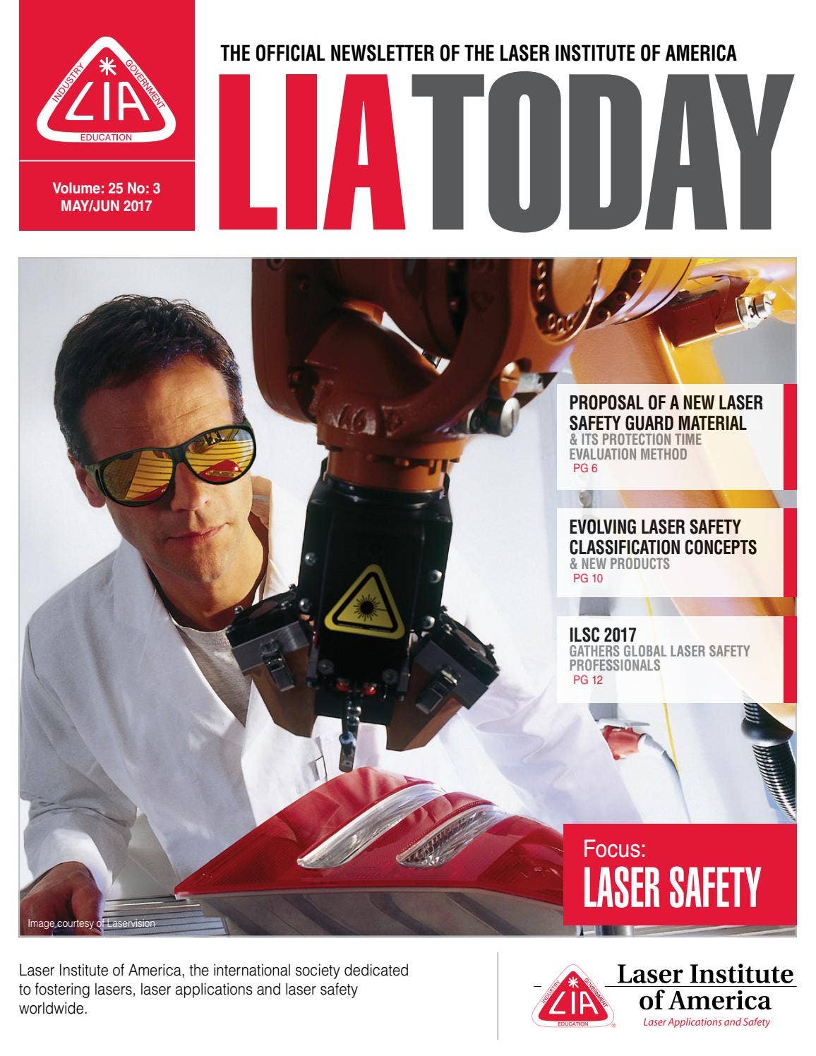 LIA TODAY - May/June 2017 Issue by Laser Institute of America - Issuu