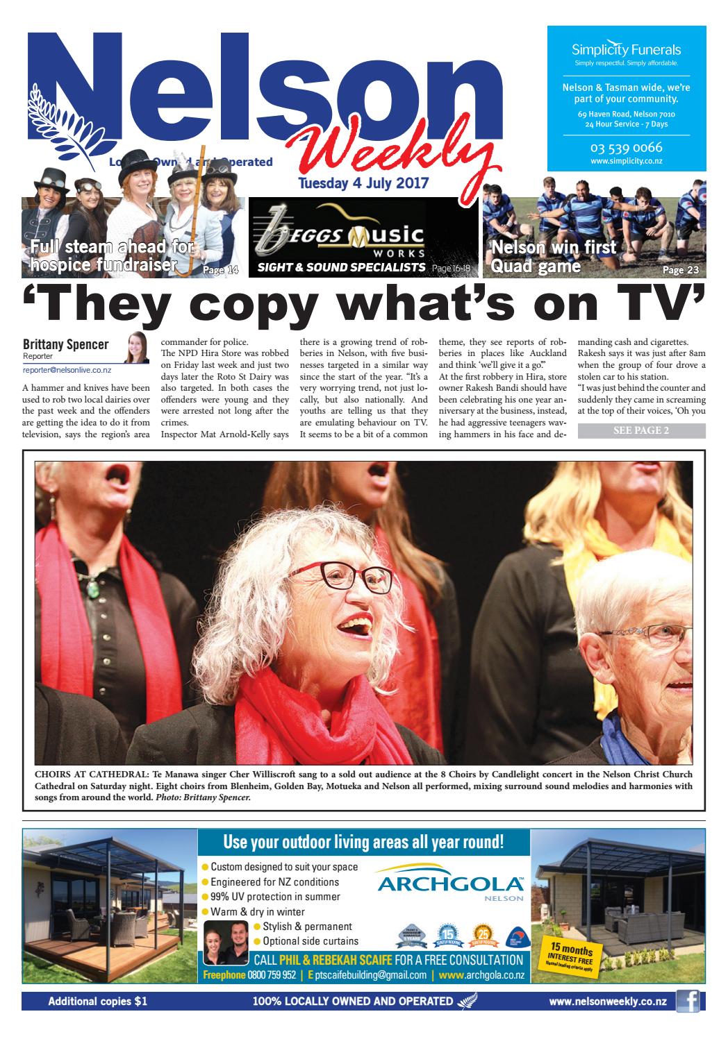 July 4 2017 nelson weekly 32pgs web by Top South Media - Issuu