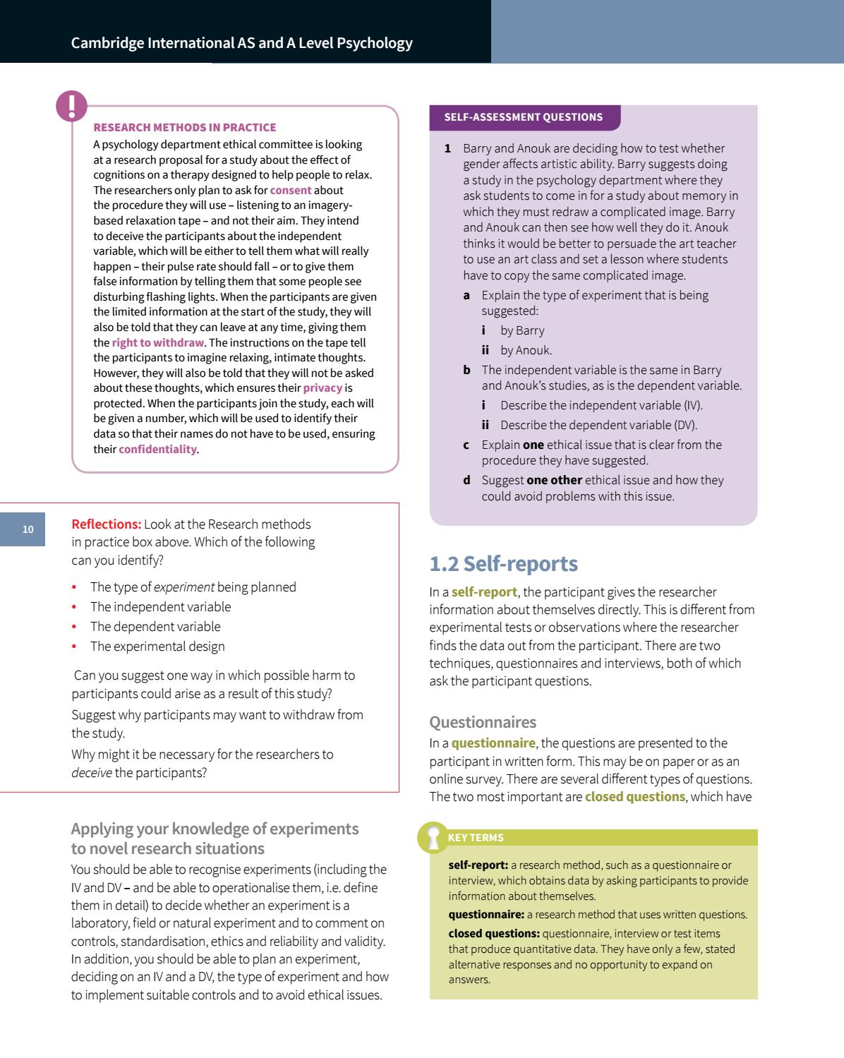 Preview Cambridge International AS and A Level Psychology by Cambridge ...