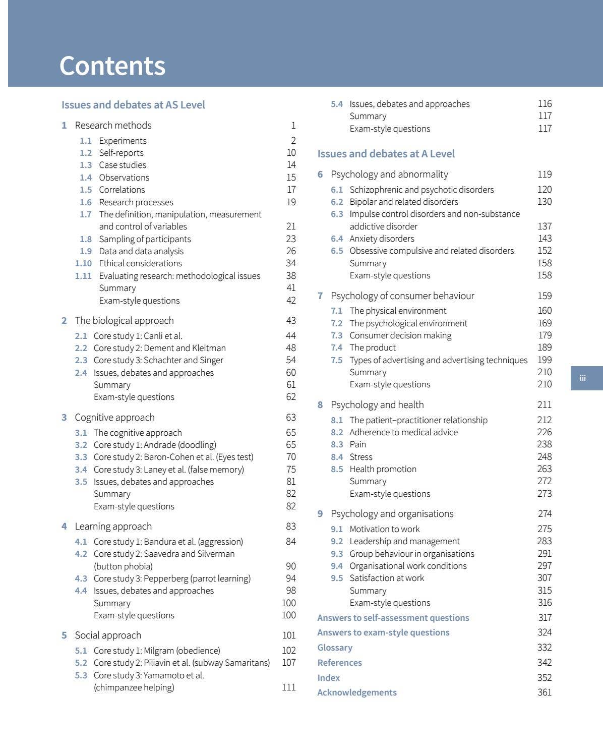 Preview Cambridge International AS and A Level Psychology by Cambridge ...