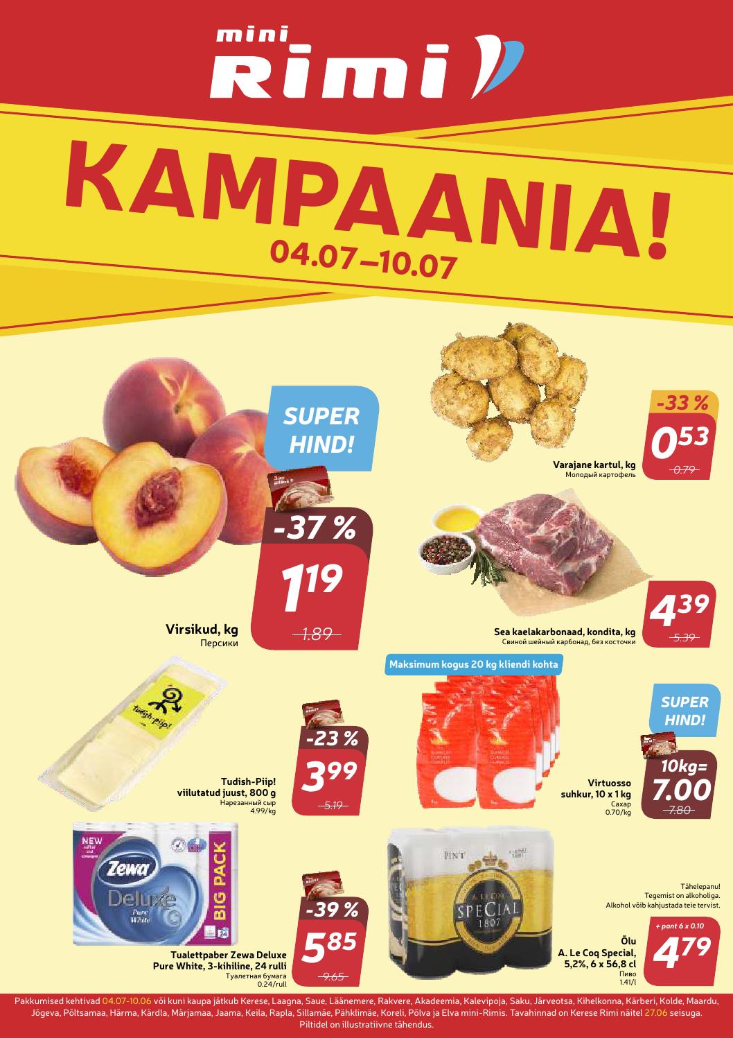 mini-Rimi sooduspakkumised (04.07-10.07) by Rimi - Issuu