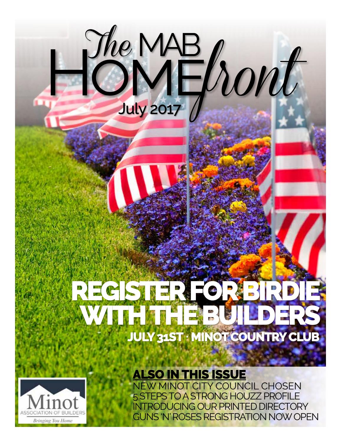 MAB July 2017 Newsletter by Minot Association of Builders - Issuu